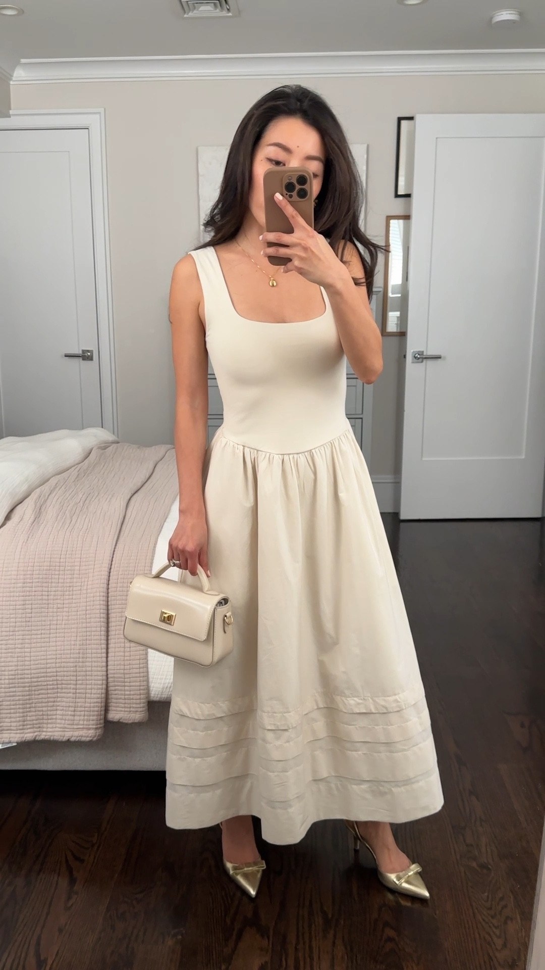 Petite drop-waist mixy dress curated on LTK