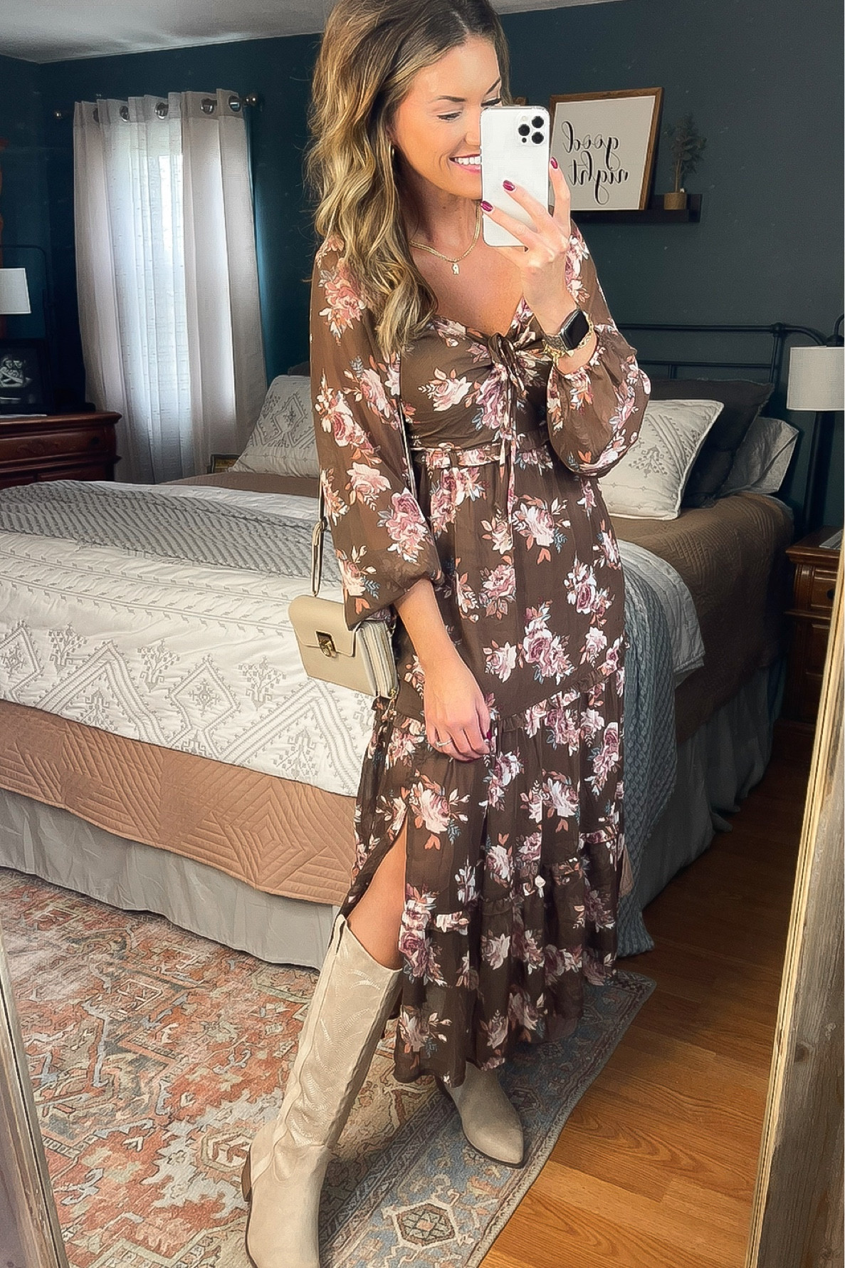 Juniors' Rewind Keyhole Maxi Dress curated on LTK