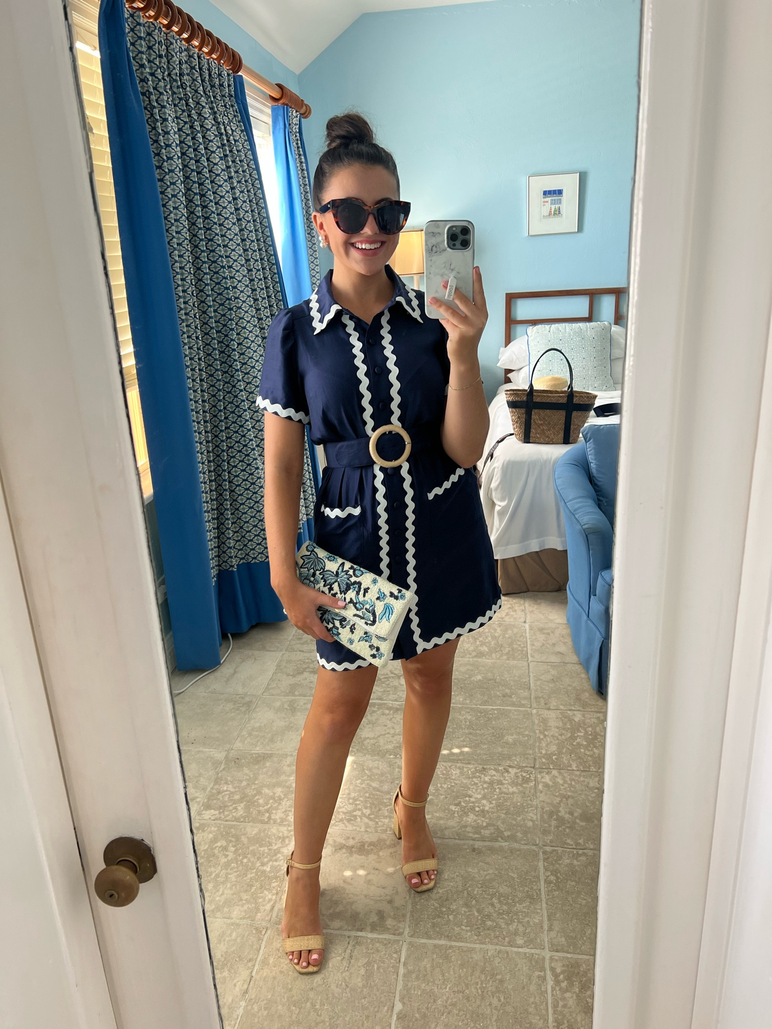 Ella Belted Ric-Rac Shirt Dress curated on LTK