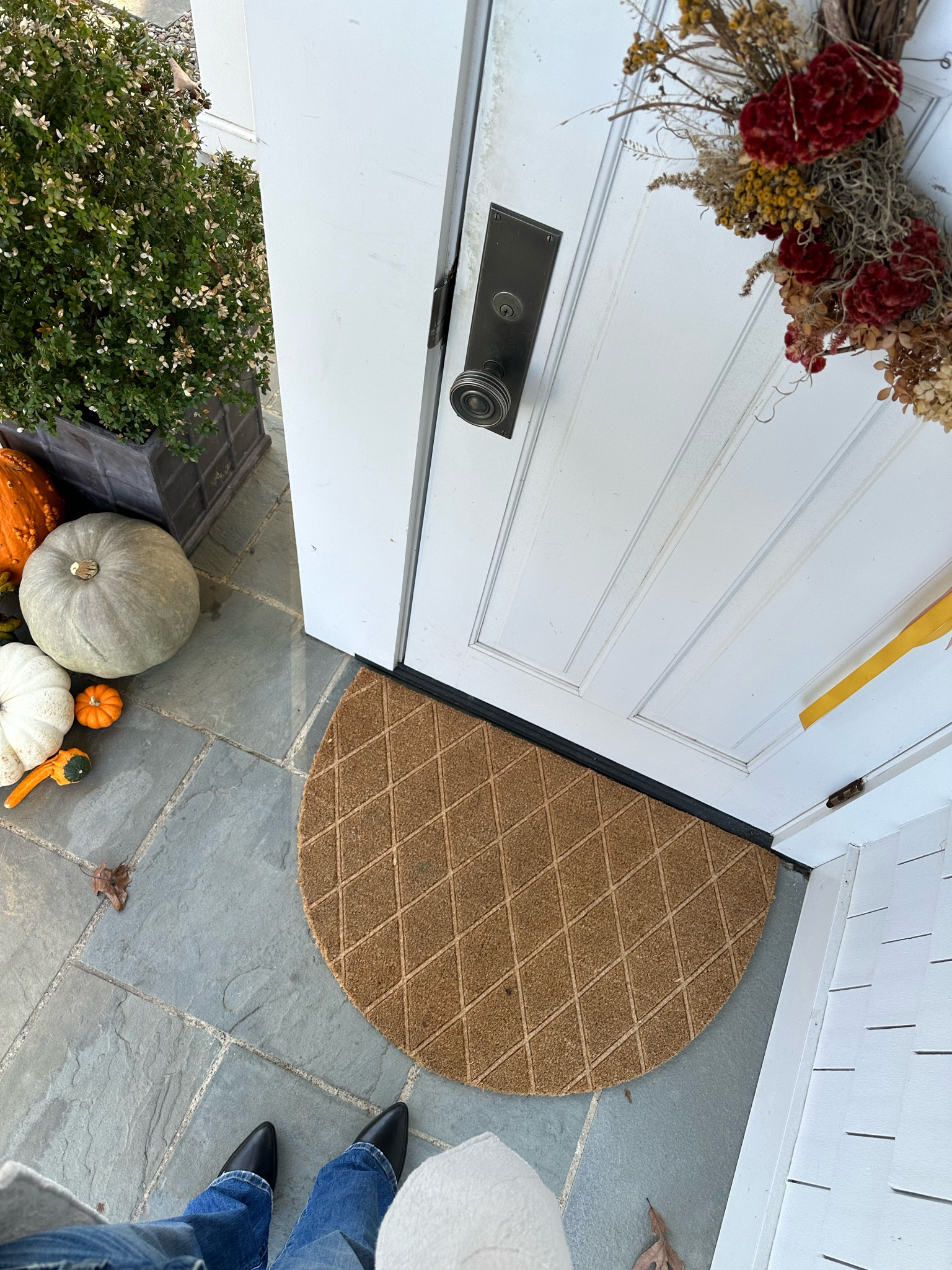 Trellis Half Moon Doormat curated on LTK