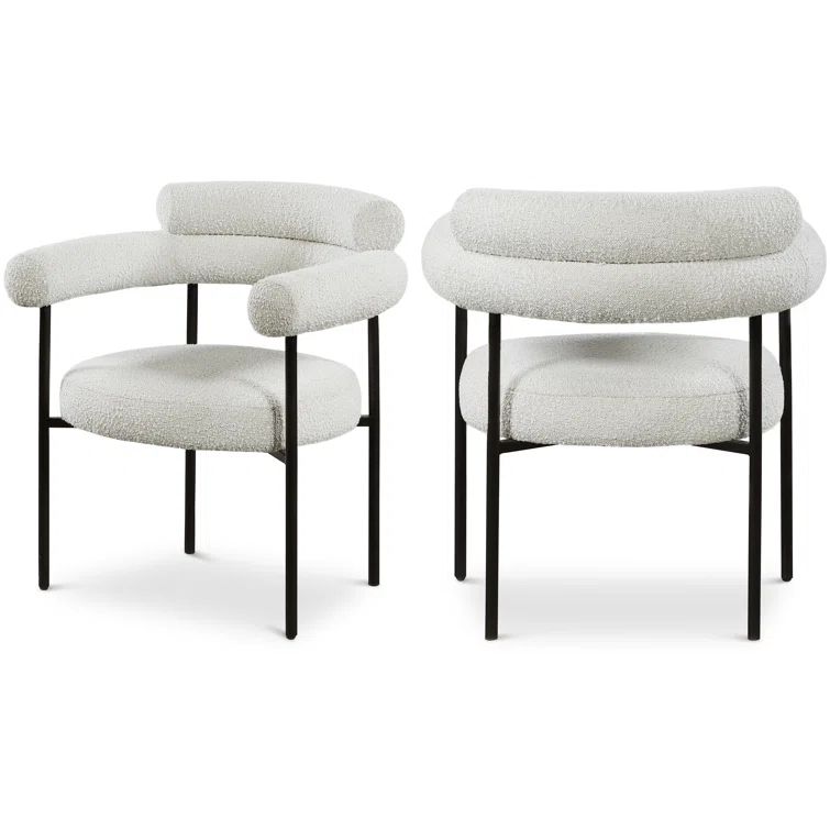 Boucle Upholstered Arm Chair (Set … curated on LTK