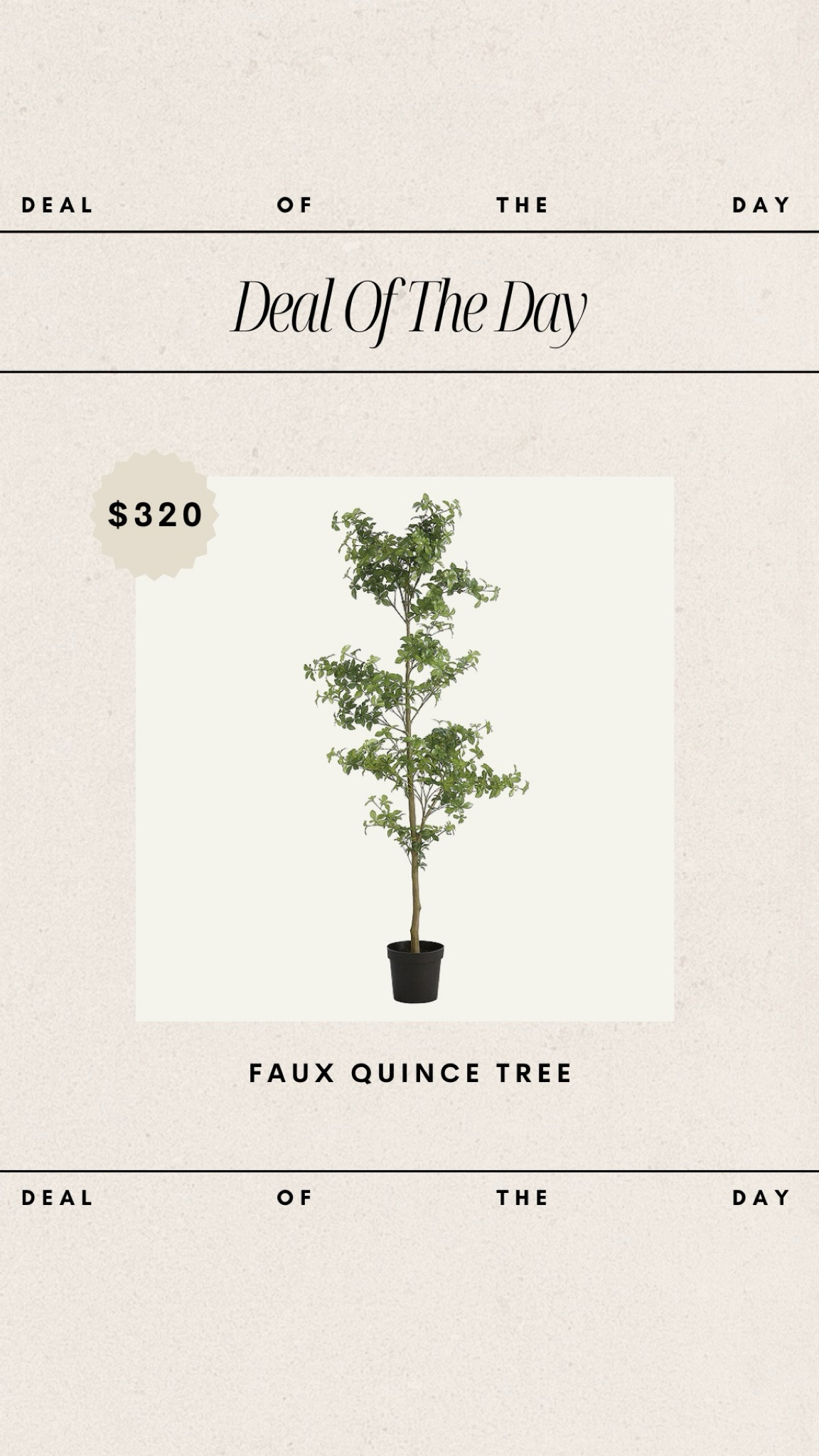 Faux Quince Slim Potted Tree curated on LTK