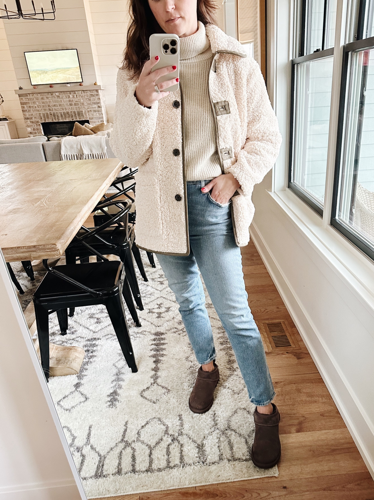 Teddy sherpa jacket curated on LTK