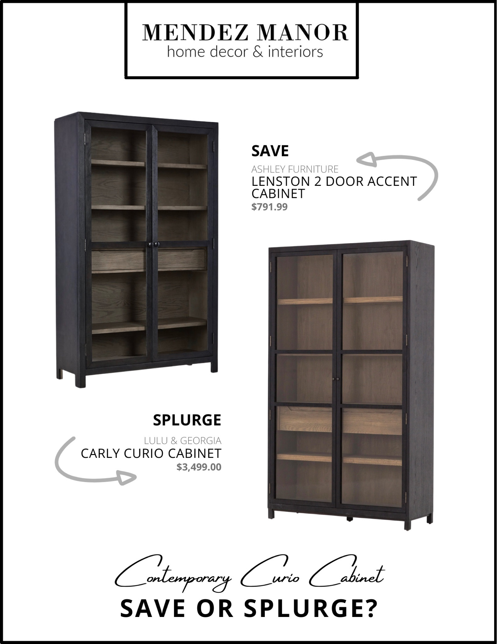 Lenston 2 Door Accent Cabinet curated on LTK