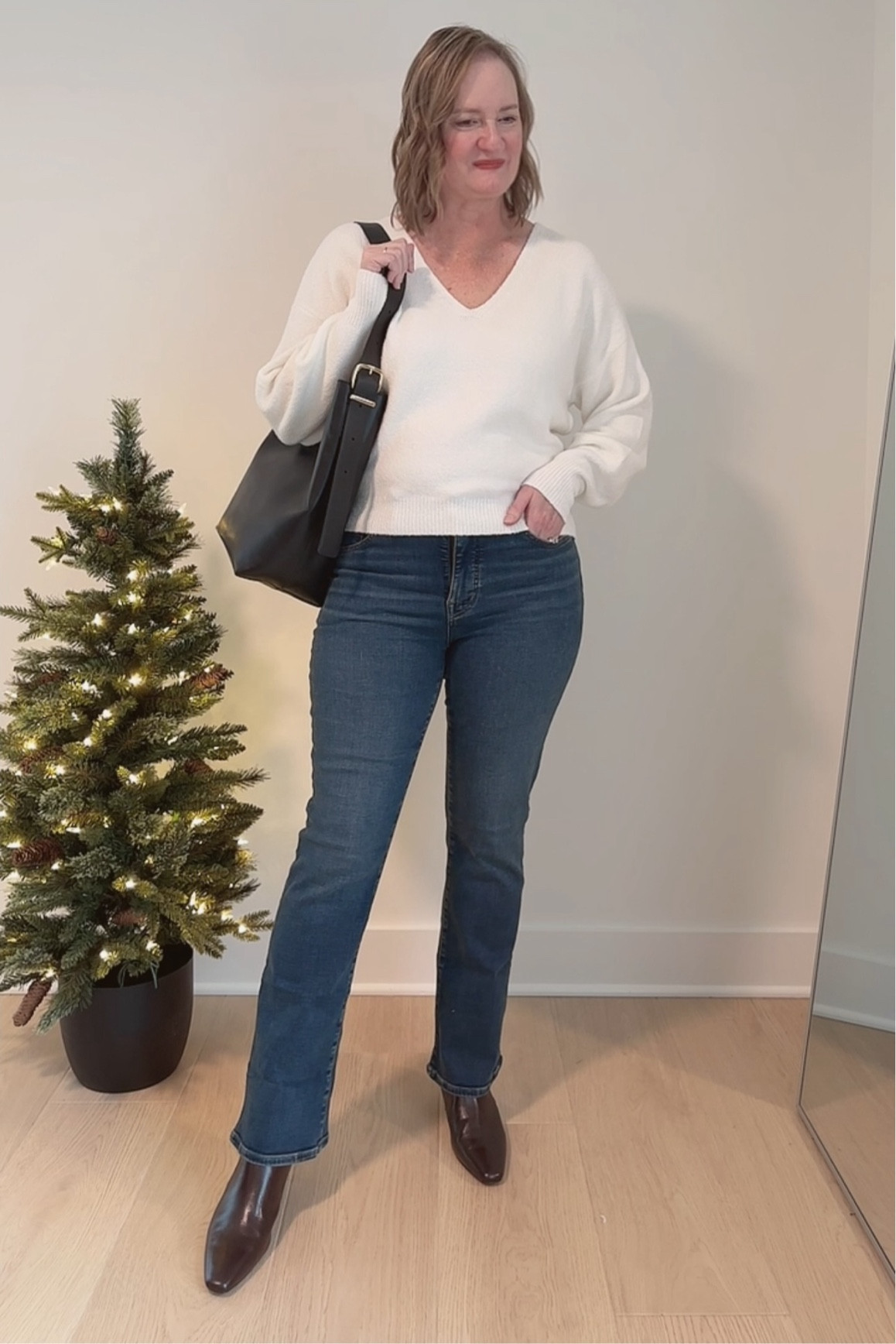 Wedged V-Neck Sweater curated on LTK