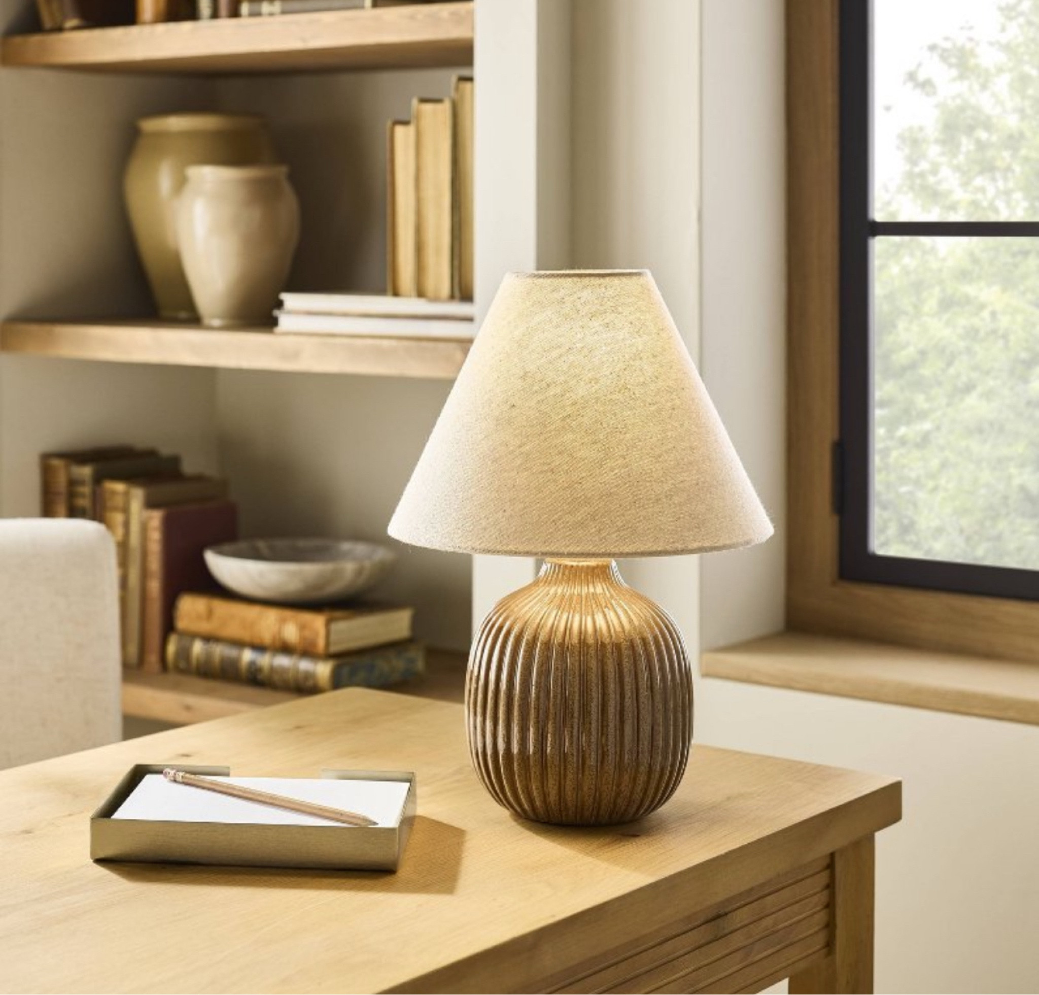 Ribbed Ceramic Table Lamp … curated on LTK