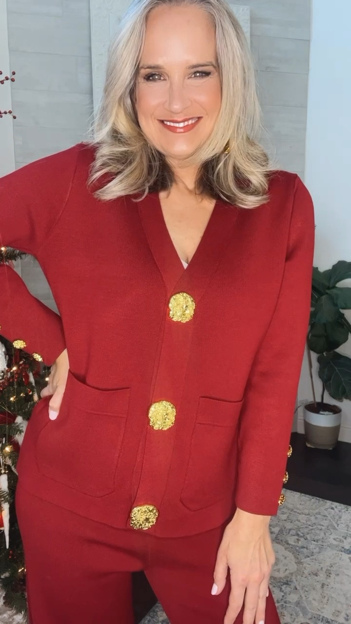 Golden Button Patch Pocket Knit … curated on LTK