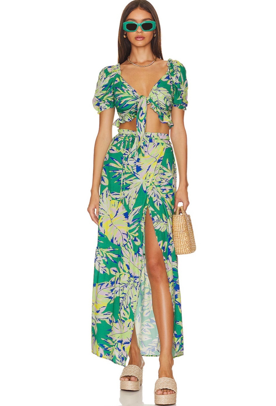 Allie Crop Top in Green curated on LTK