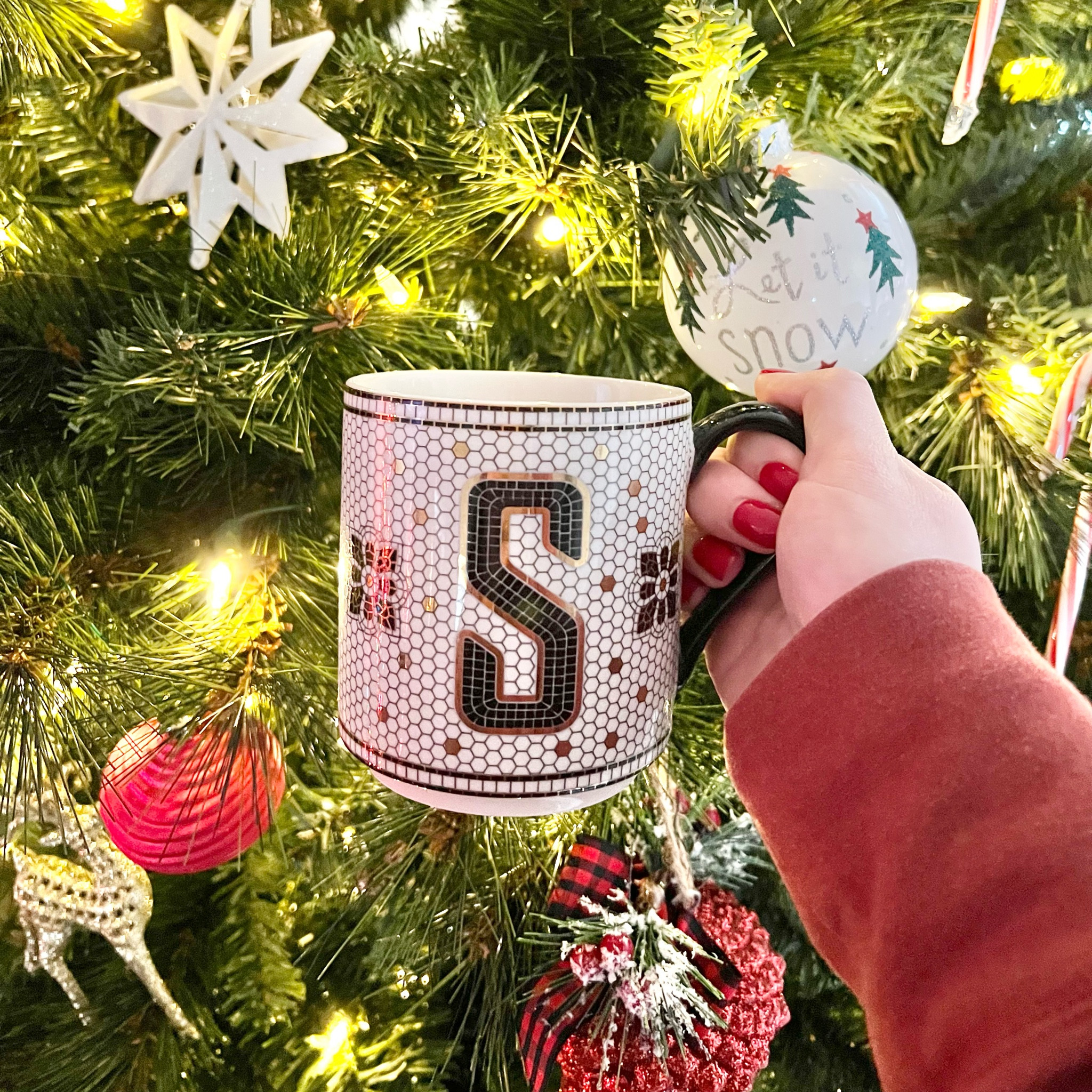 Tiled Margot Monogram Mug curated on LTK