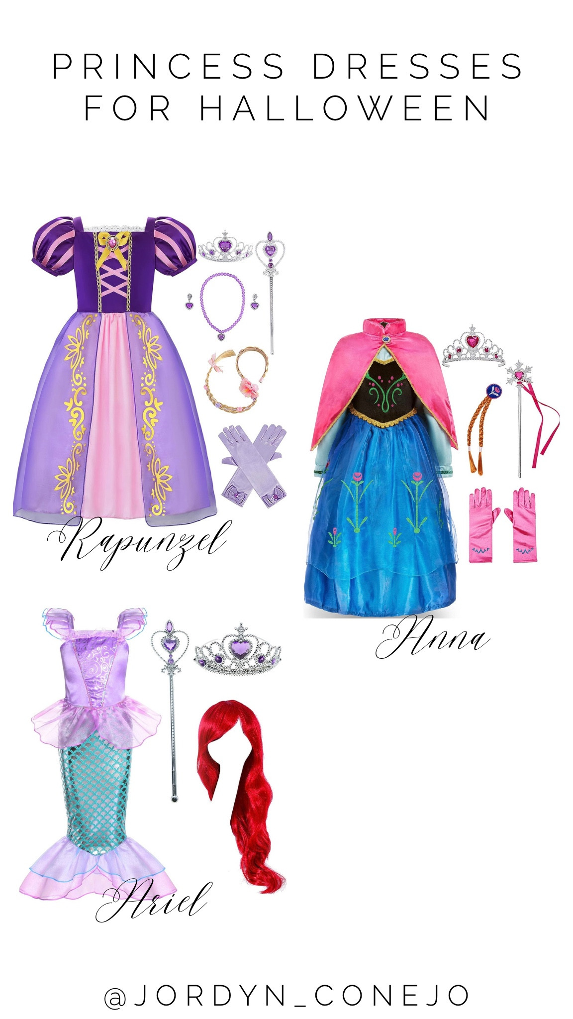 Disney Princess Dresses For Little Girls