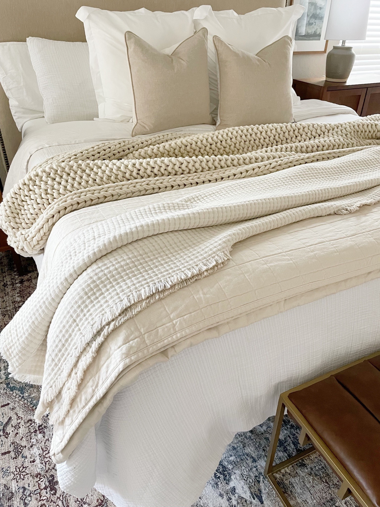 Chunky Knit Bed Blanket - Casaluna™ curated on LTK