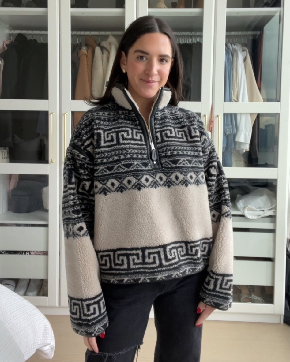 Oakleigh Pullover in Alma Ecru Geo curated on LTK
