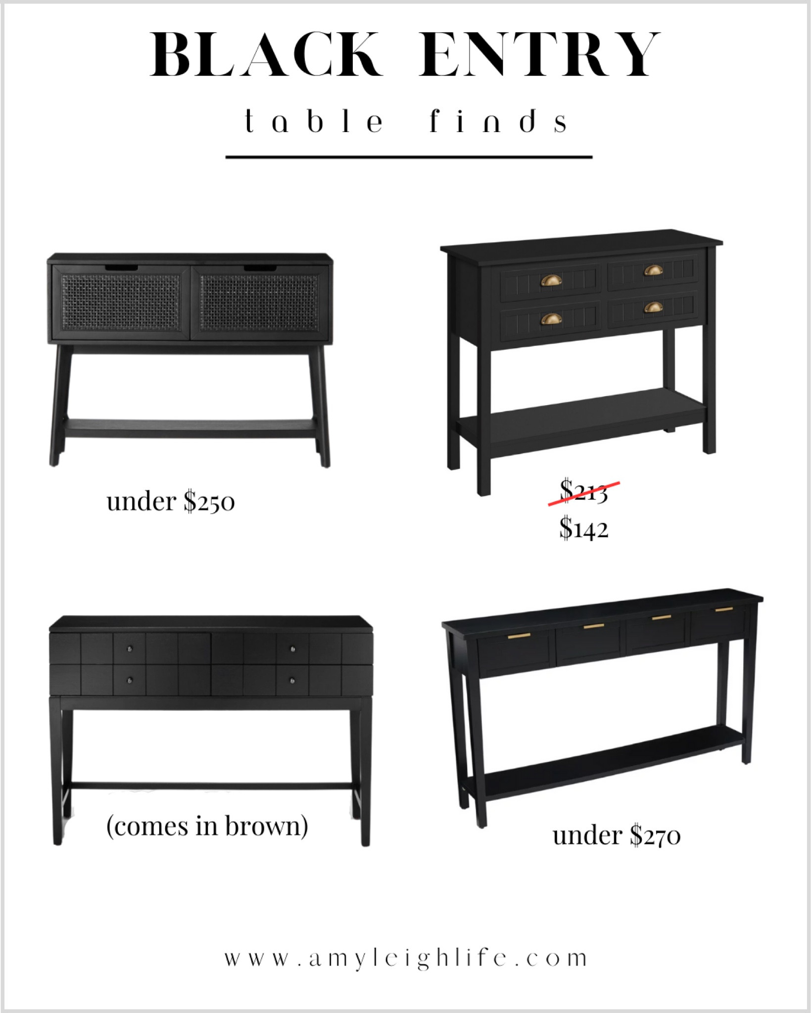 Wood & Cane Console Table with … curated on LTK