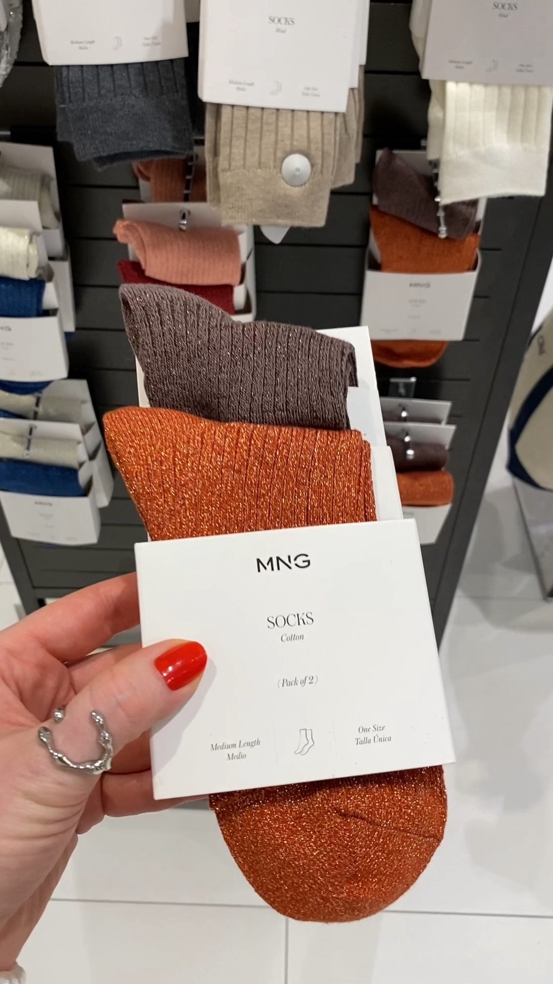 2 pack lurex socks - Women curated on LTK