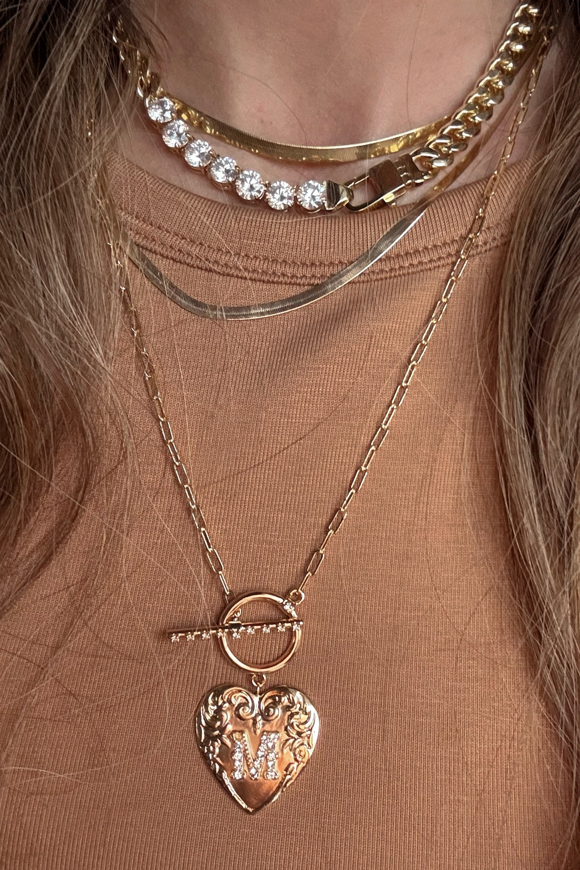 Herringbone Engraved Slim Chain … curated on LTK