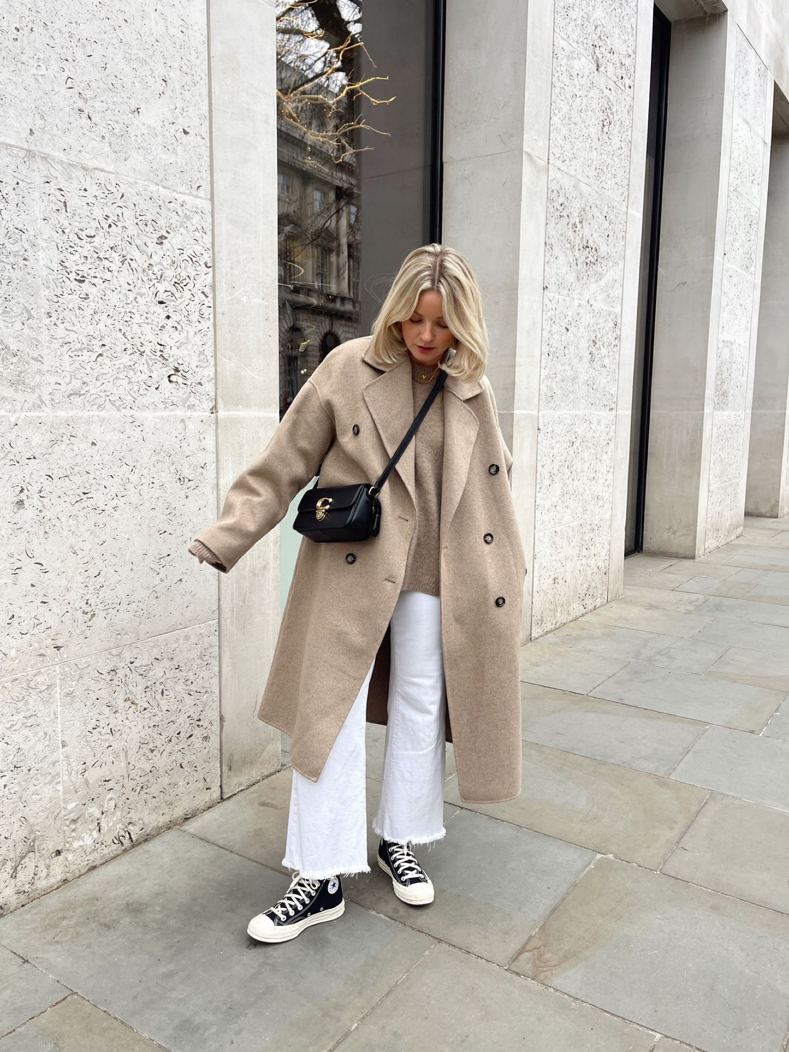 Reiss Stone Daria Wool Trench Coat curated on LTK