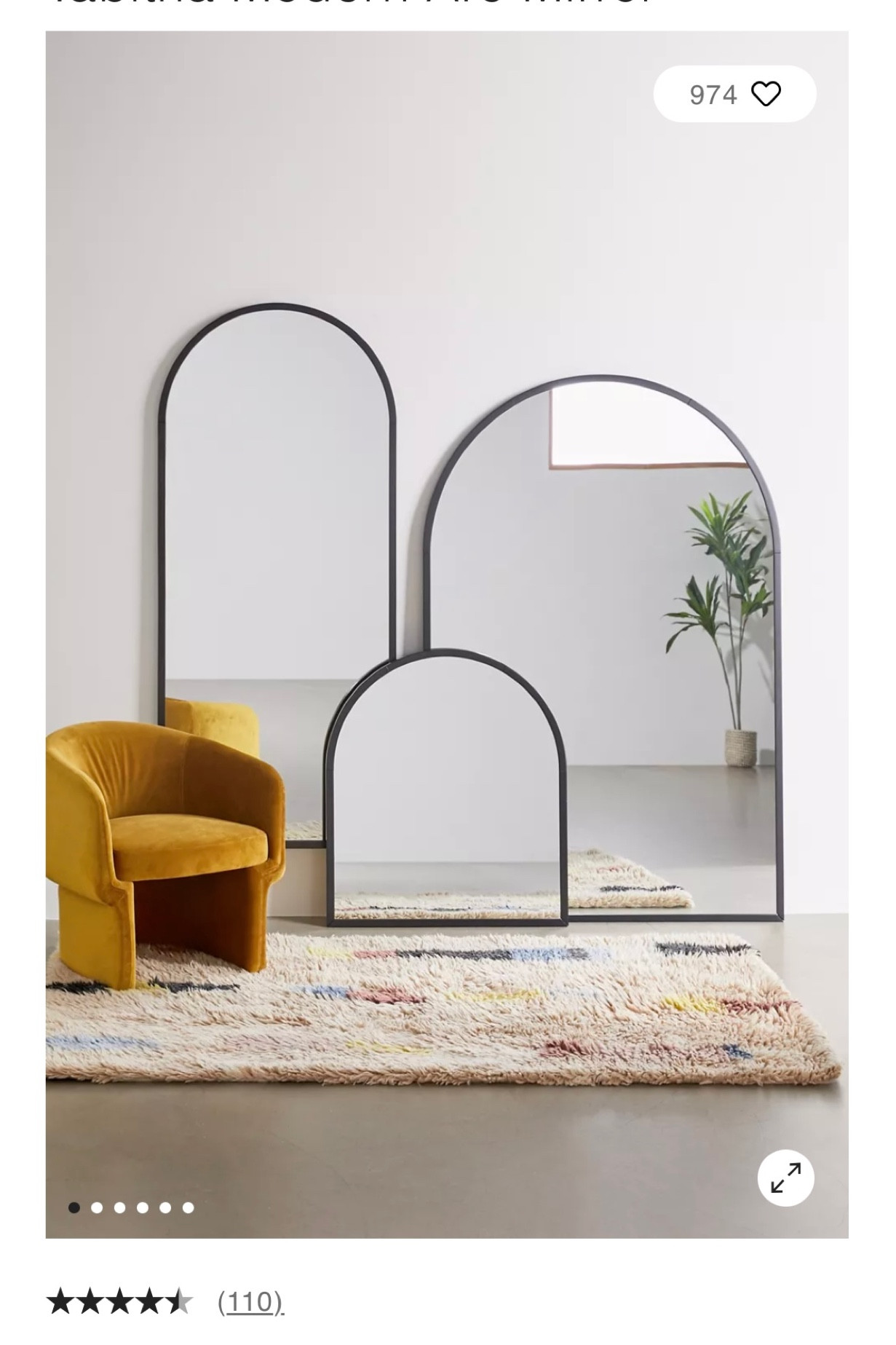 Tabitha Modern Arc Mirror curated on LTK