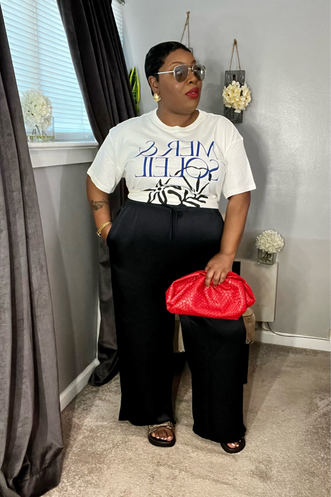 Wide-cut Pull-on Pants - Regular … curated on LTK