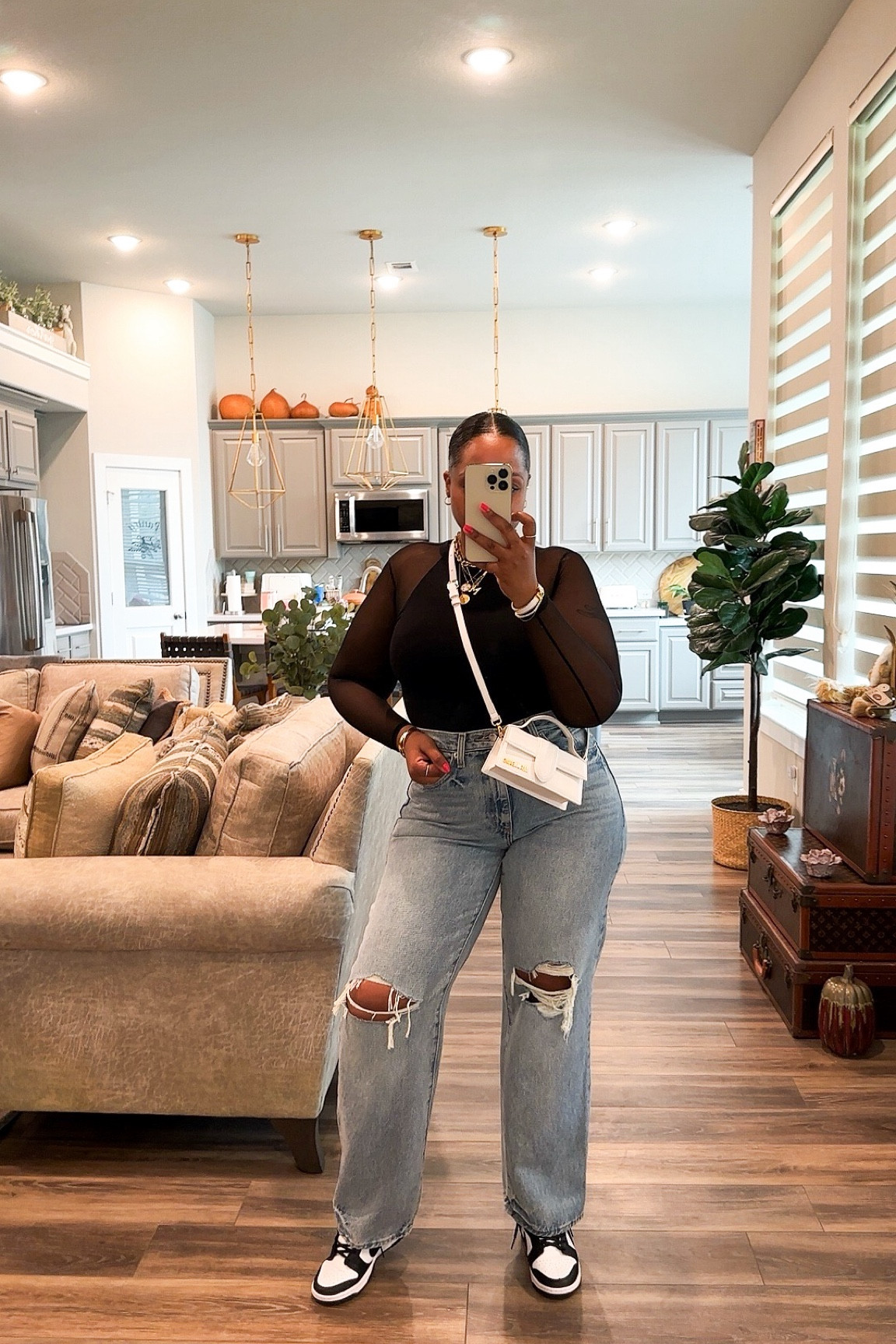 PUMIEY Mesh Long Sleeve Bodysuit … curated on LTK