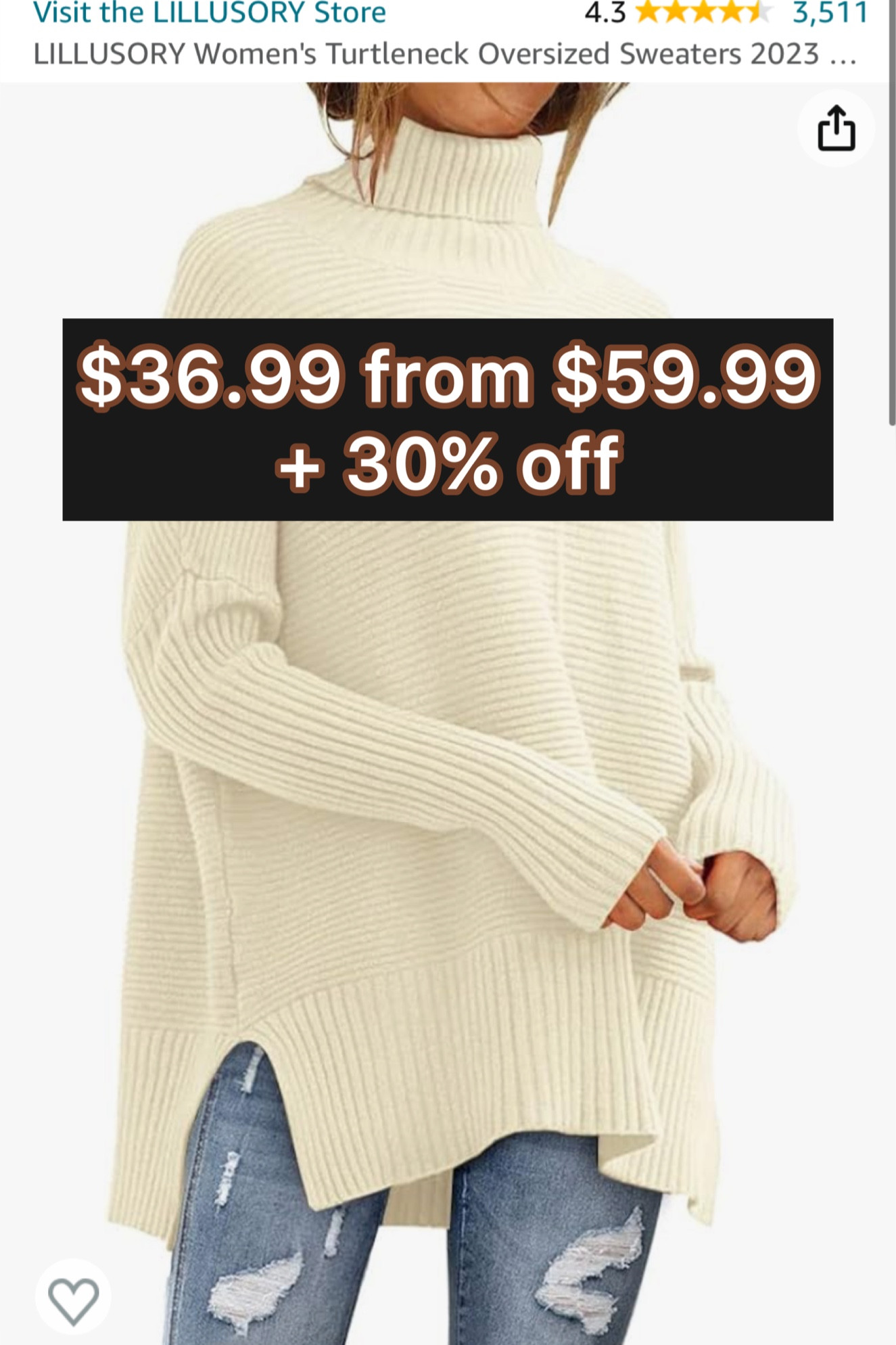 LILLUSORY Women's Turtleneck … curated on LTK