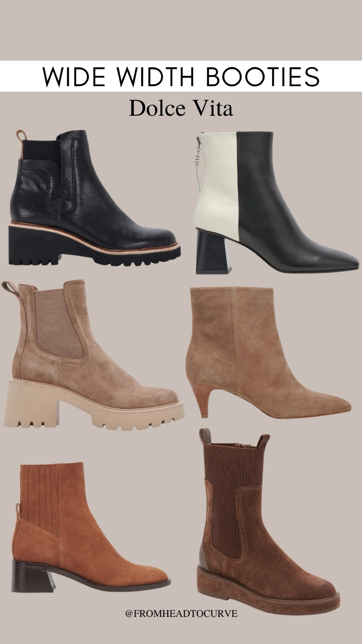 DEE WIDE BOOTIES TRUFFLE SUEDE curated on LTK