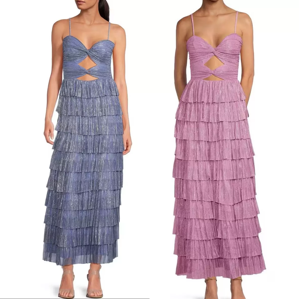 Grace Metallic Plisse Sweetheart … curated on LTK Grace Metallic Plisse Sweetheart … curated on LTK