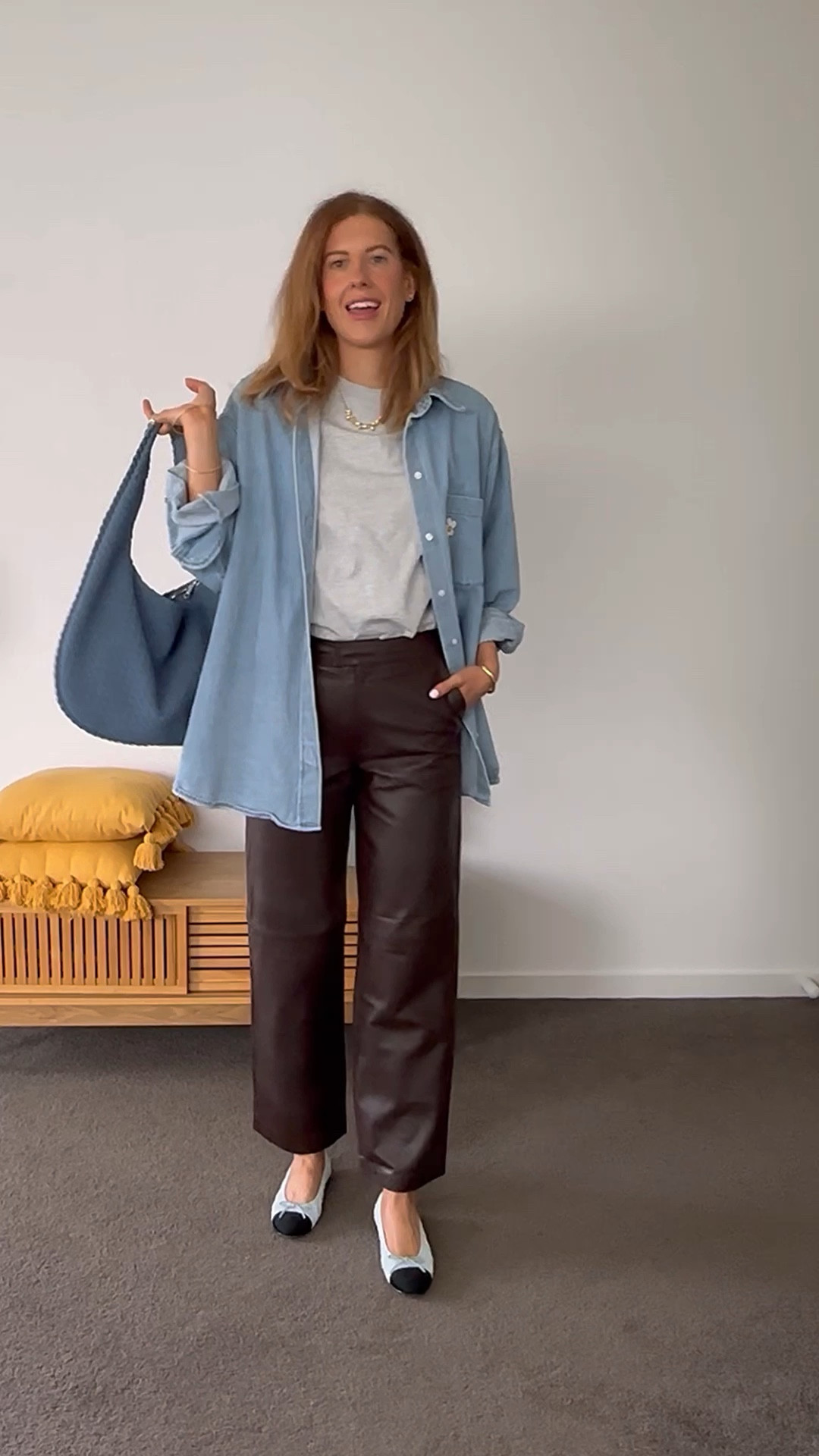 Seed Heritage Leather Tailored Pant curated on LTK