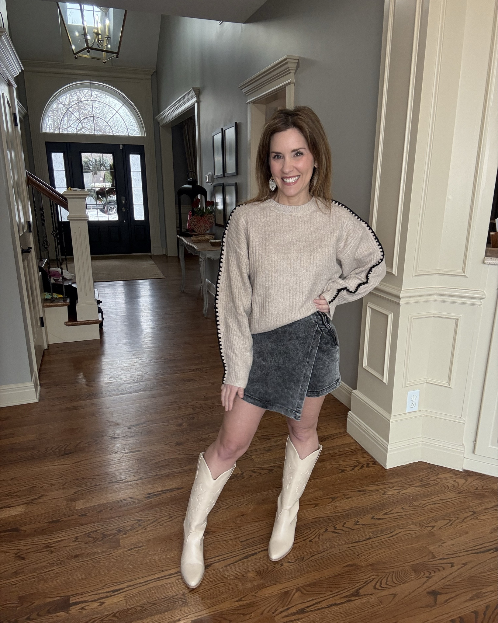 Shania Tan Tall Cowboy Boots curated on LTK