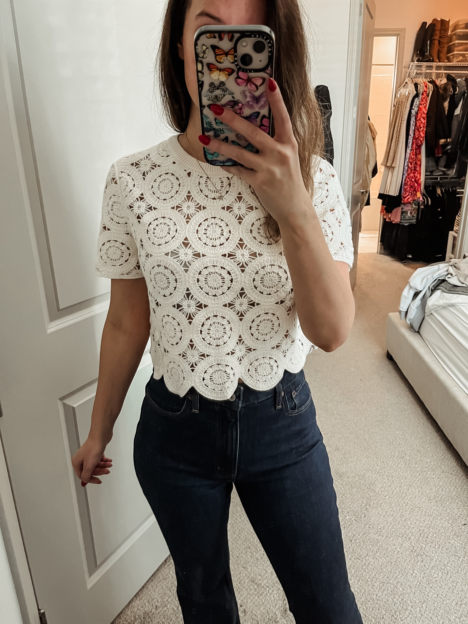 Women's Crochet Mosaic Tile Tee curated on LTK