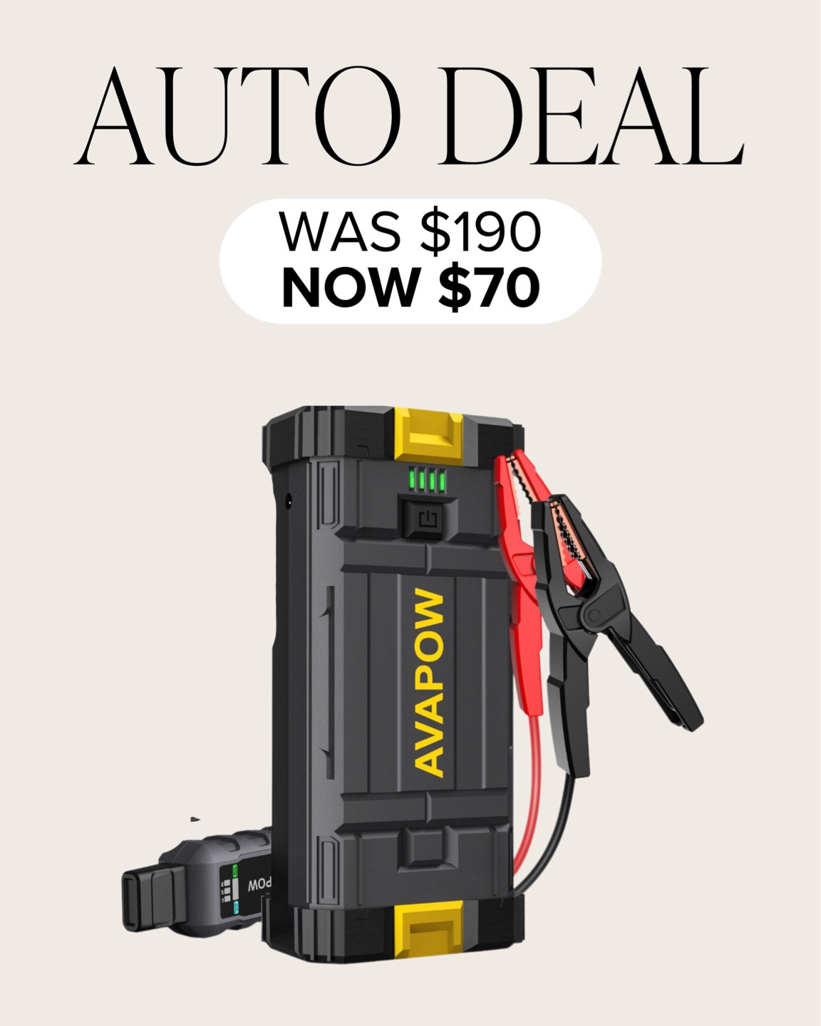 AVAPOW Car Jump Starter, 4000A … curated on LTK