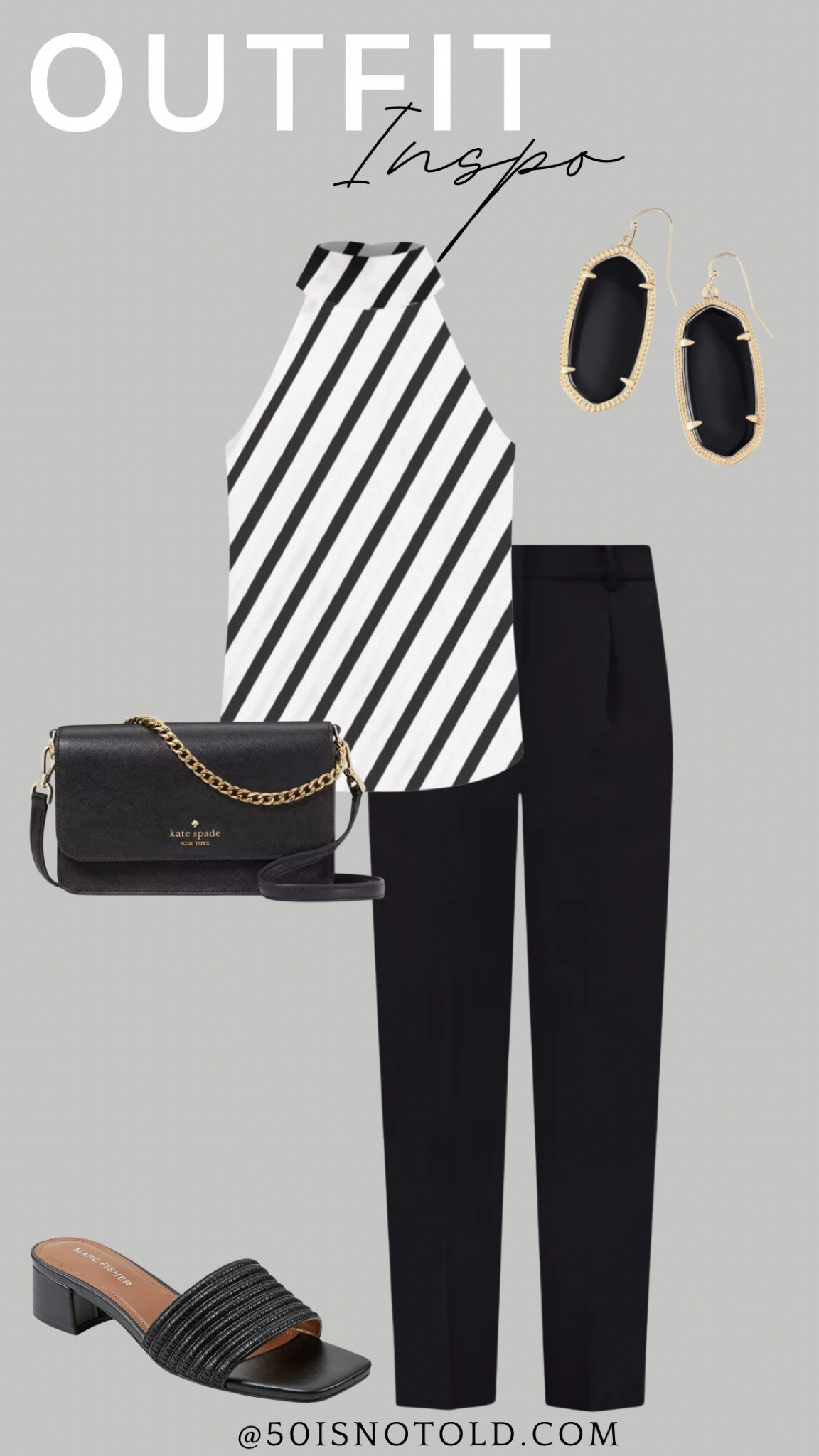 Striped Back Ribbon Halter Top curated on LTK