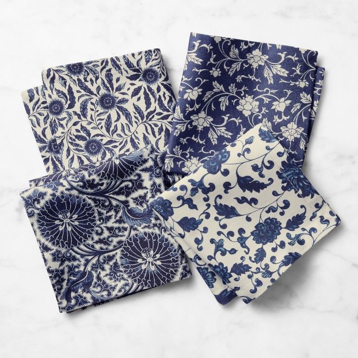 Marlo Thomas Blue Dinner Napkins, … curated on LTK