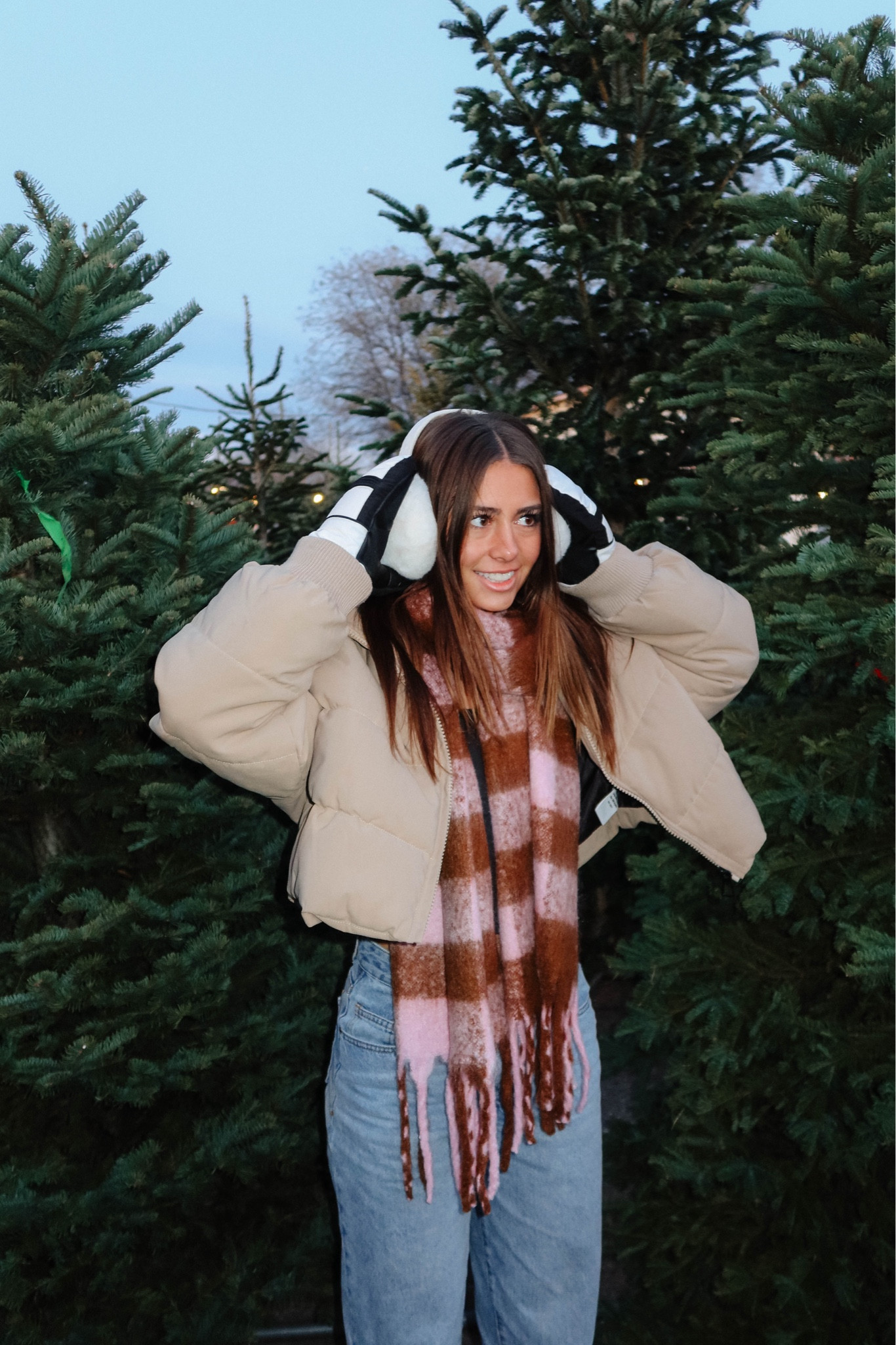 Georgia Cropped Puffer Jacket Beige curated on LTK