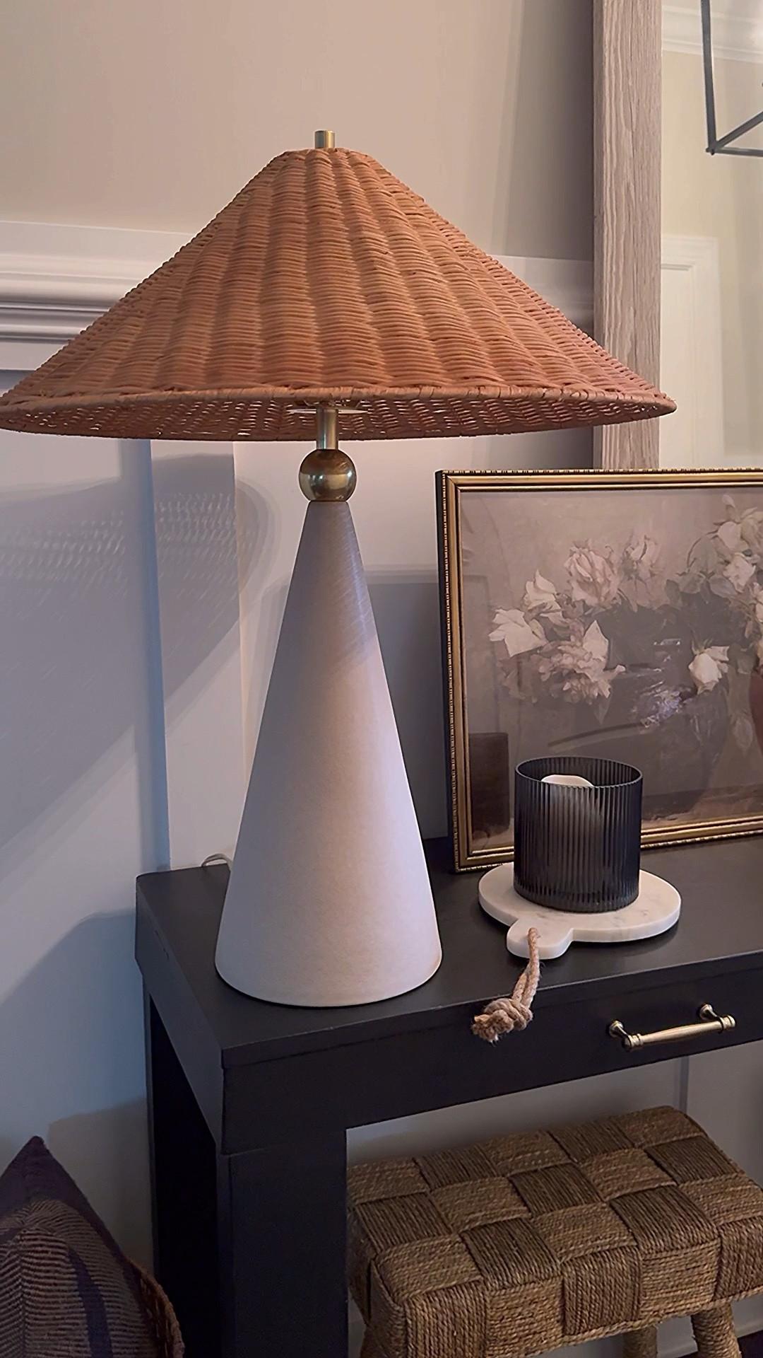 Annie Wicker Rattan Table Lamp curated on LTK