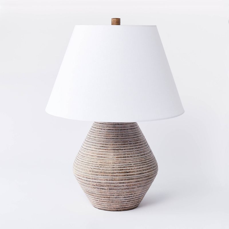 Fluted Ceramic Mini Table Lamp - … curated on LTK