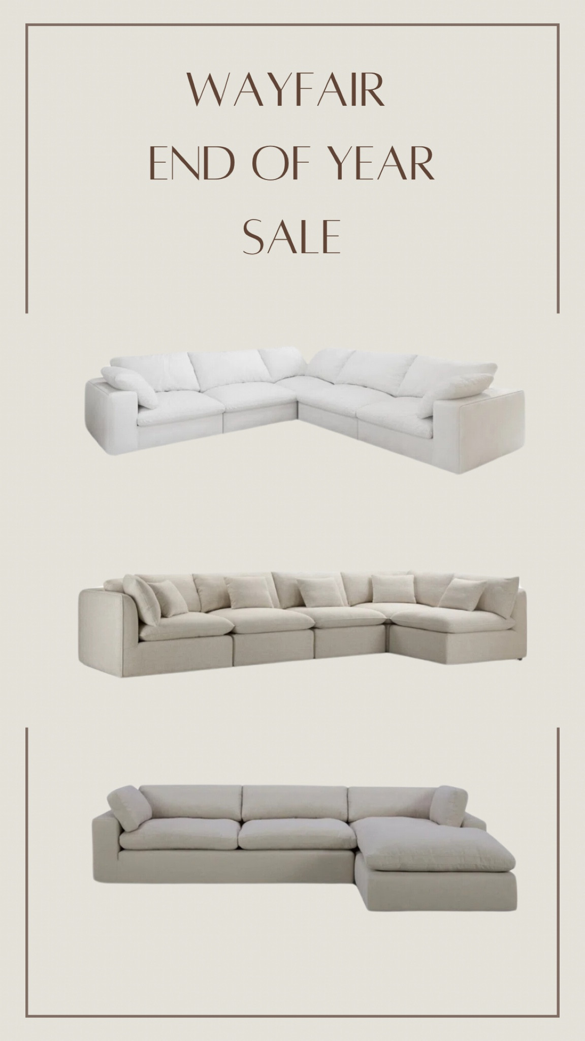 " v-shaped cloud sectional curated on LTK