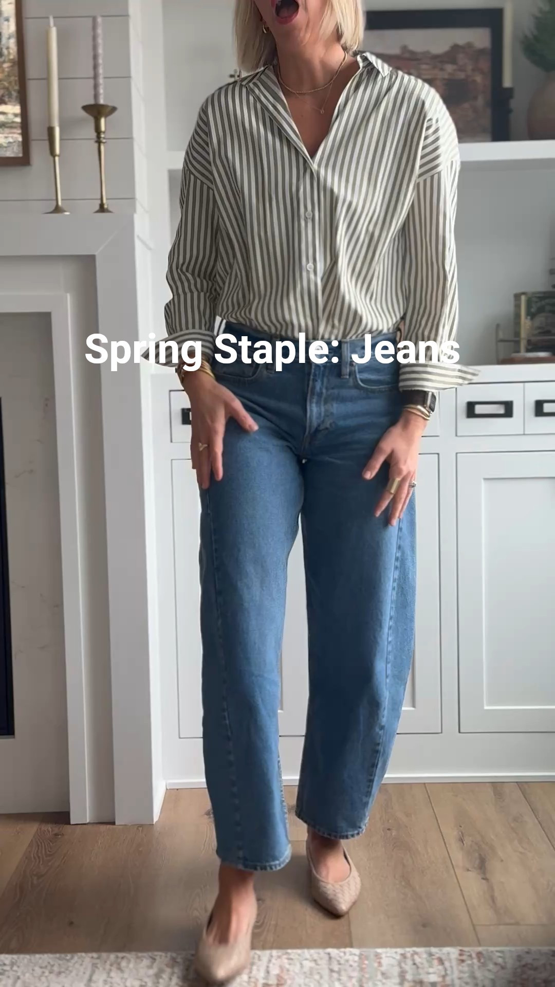 Mid Rise Barrel Jean curated on LTK