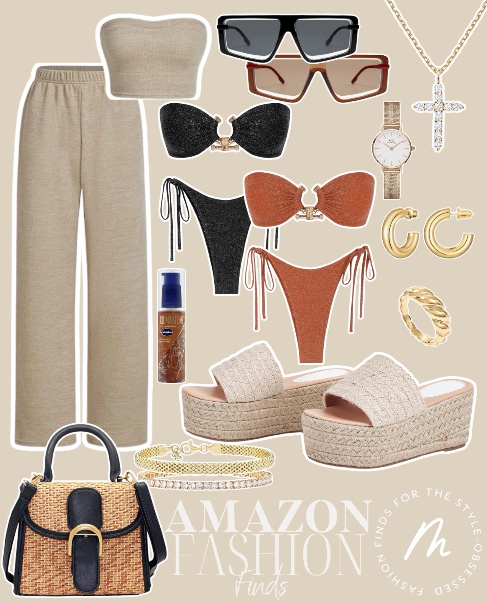Zaful Metal Ring Bandeau Bikini … Curated On Ltk