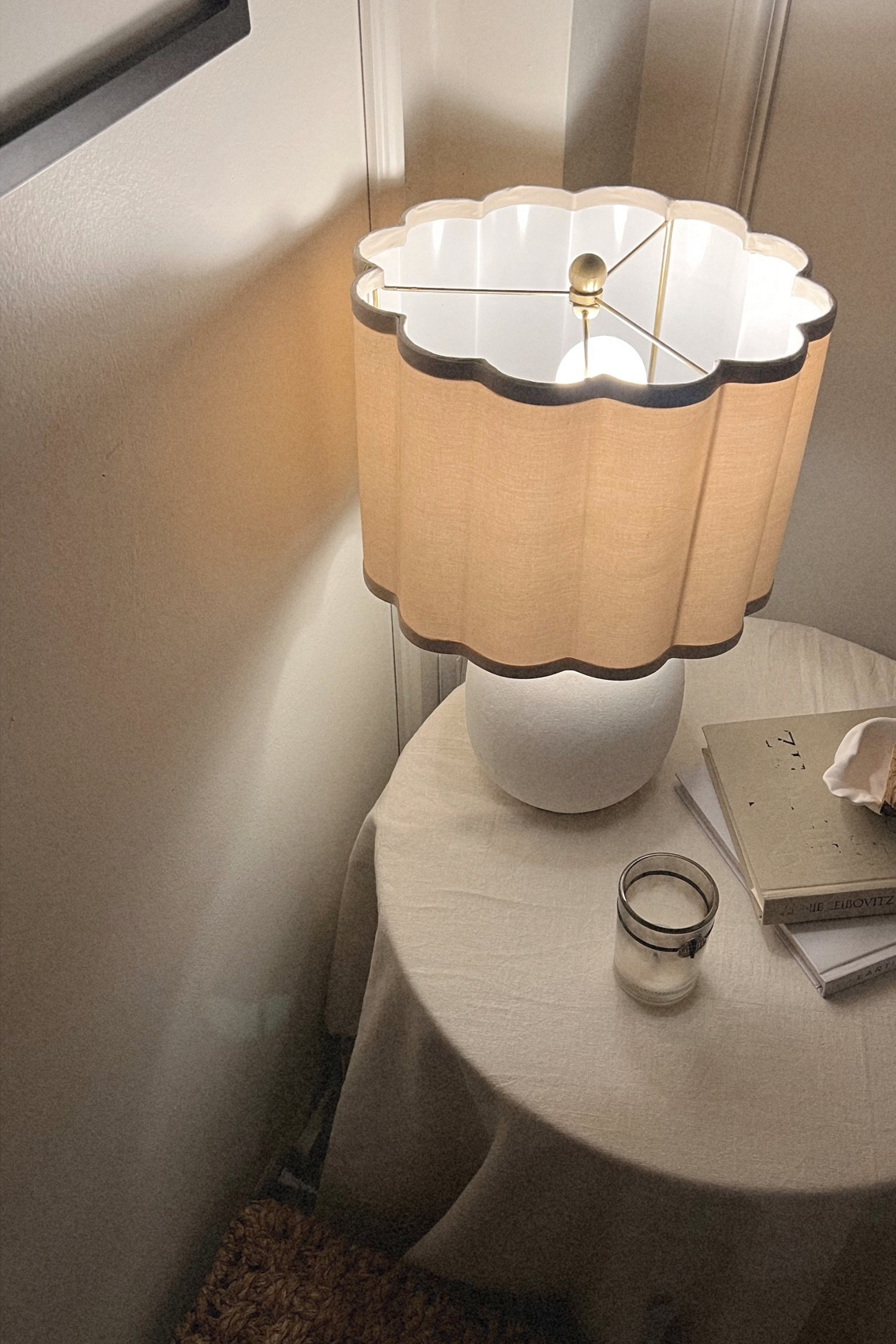 Ceramic Table Lamp with Rattan … curated on LTK