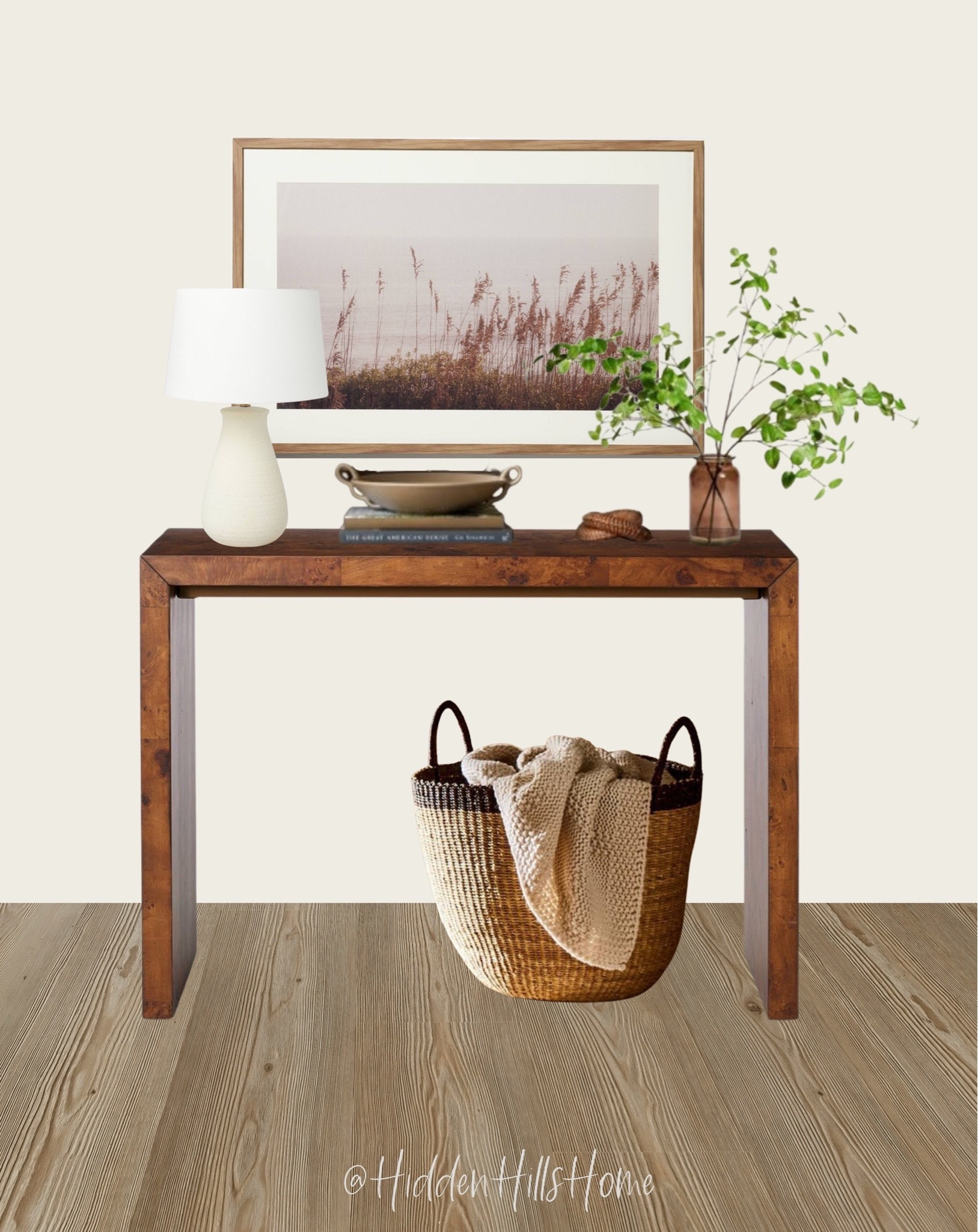 Ogden Burled Wood Console Table - … curated on LTK