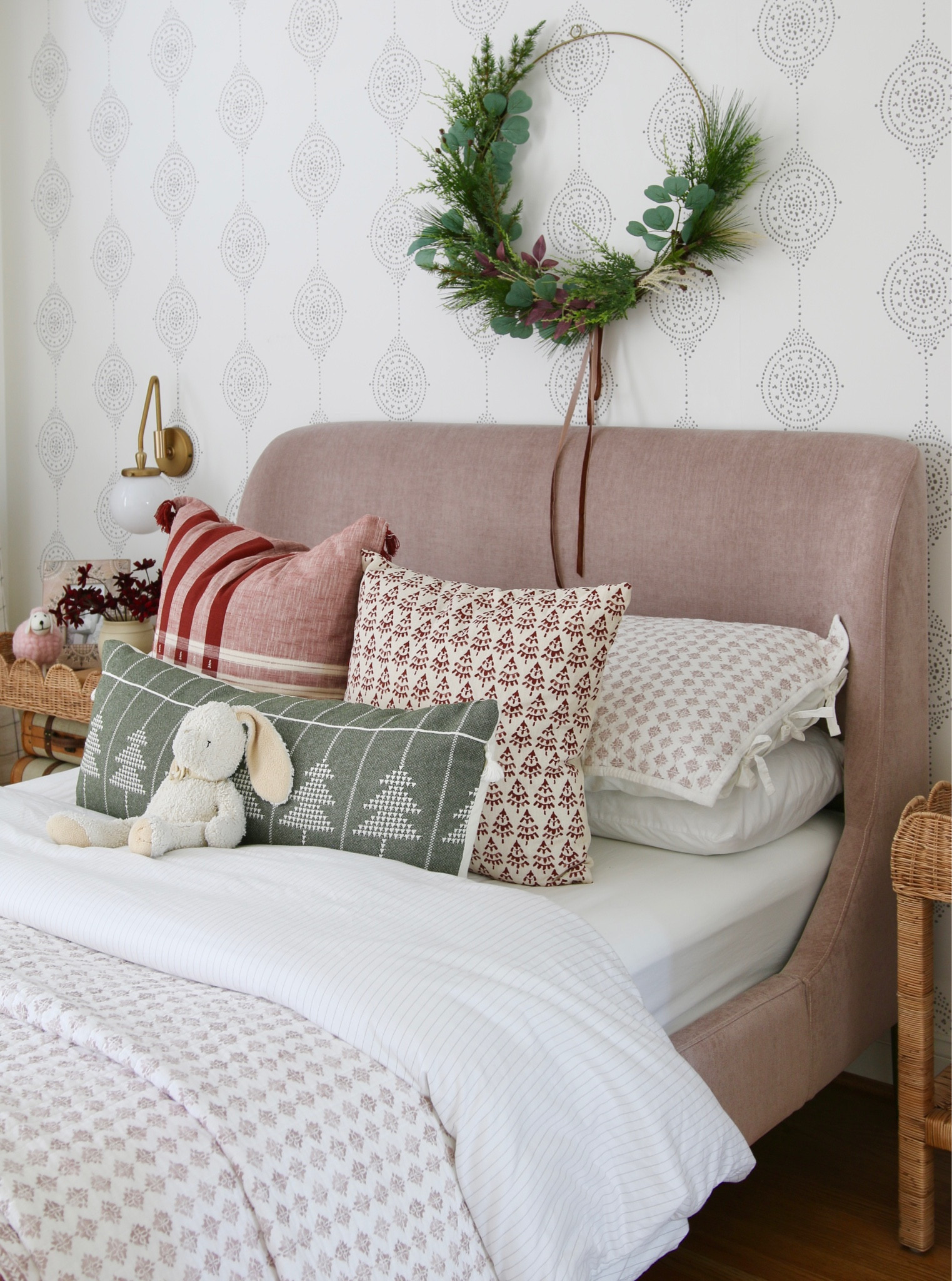 Block Print Christmas Tree Square … curated on LTK