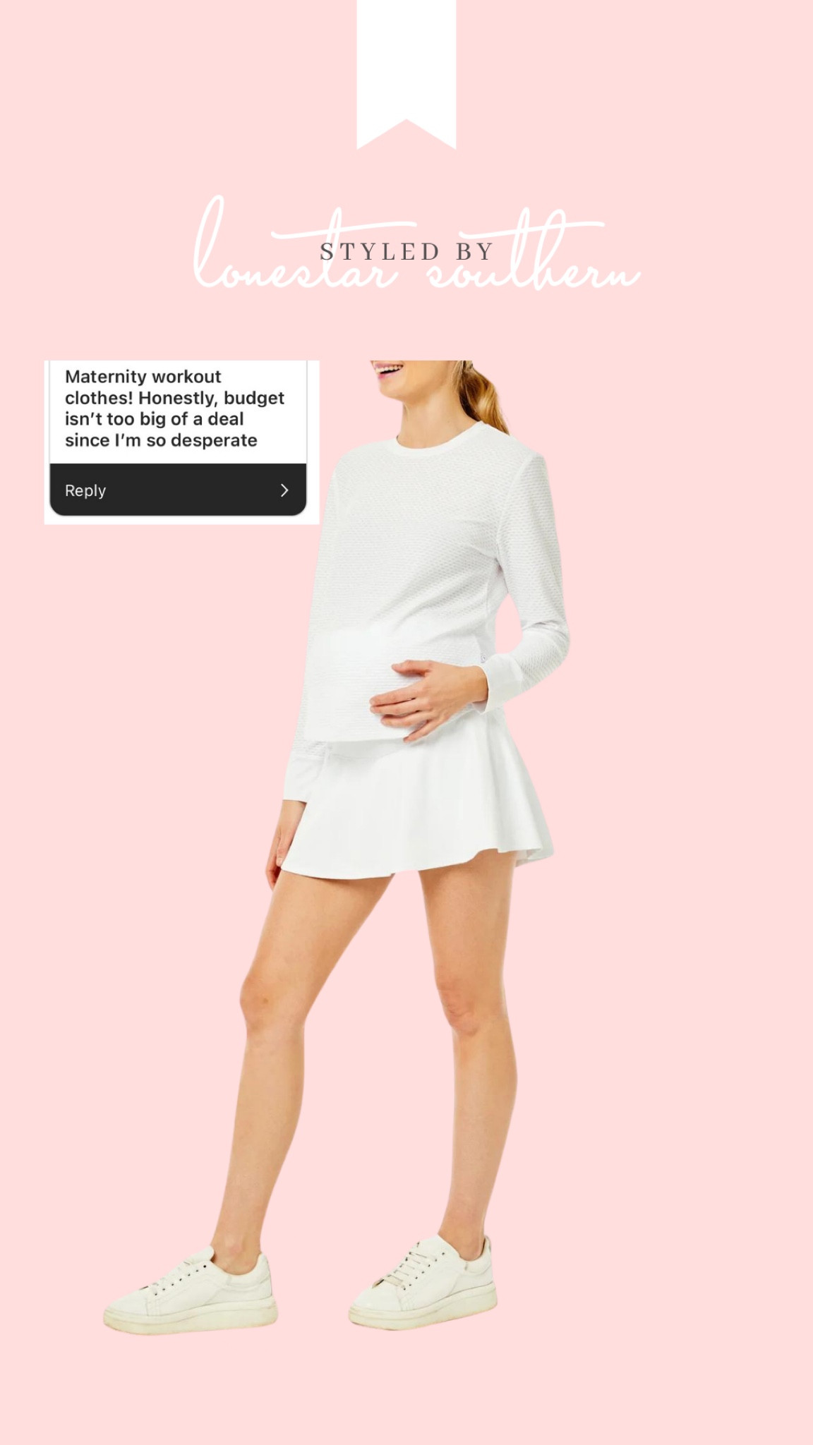 Flounce Maternity Skort curated on LTK