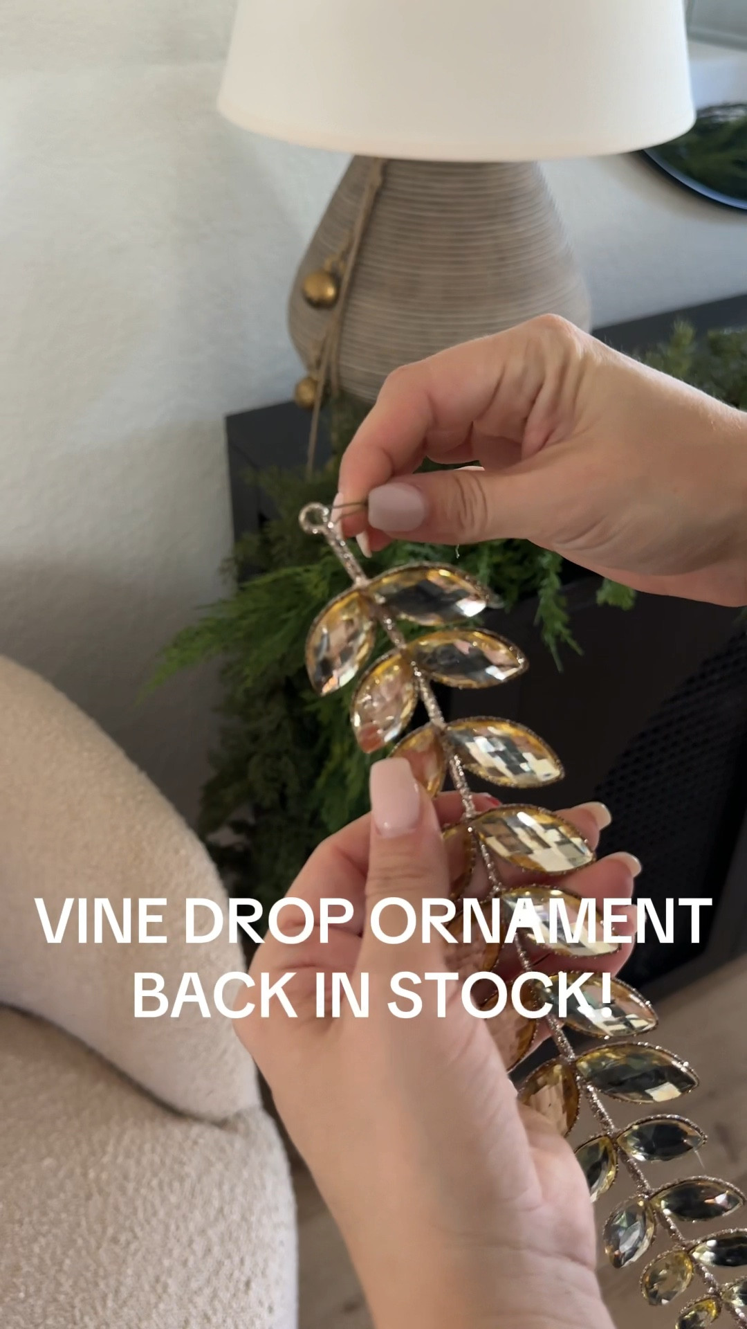 Champagne Gem Vining Drop Ornament curated on LTK