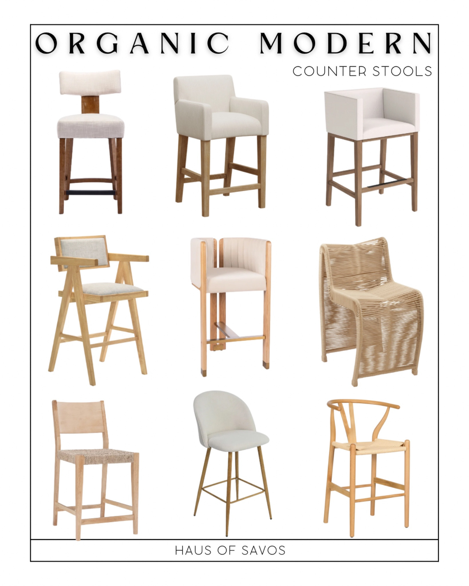 Mid Century Modern Bar Stools Set … curated on LTK