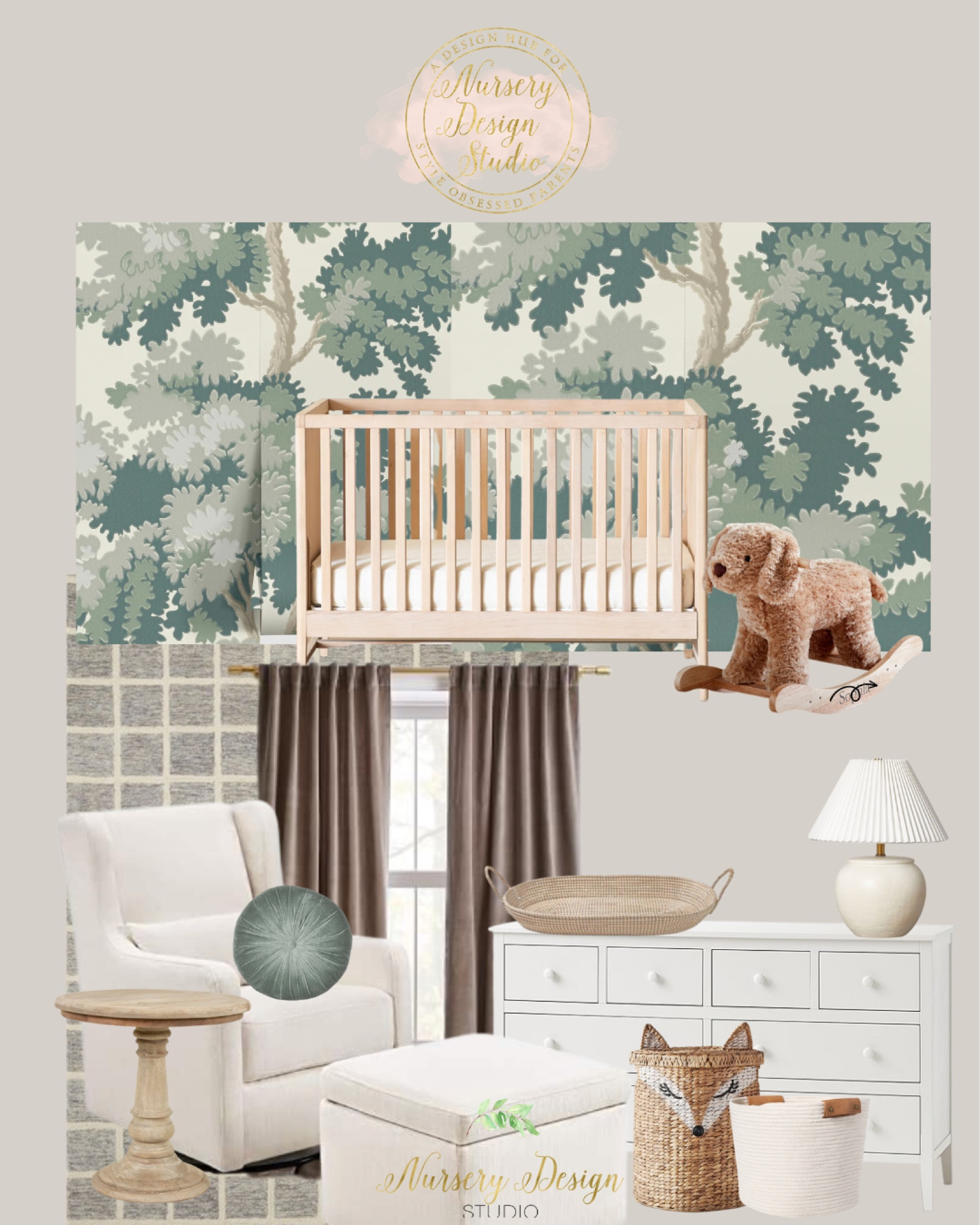 Labradoodle Plush Nursery Rocker curated on LTK