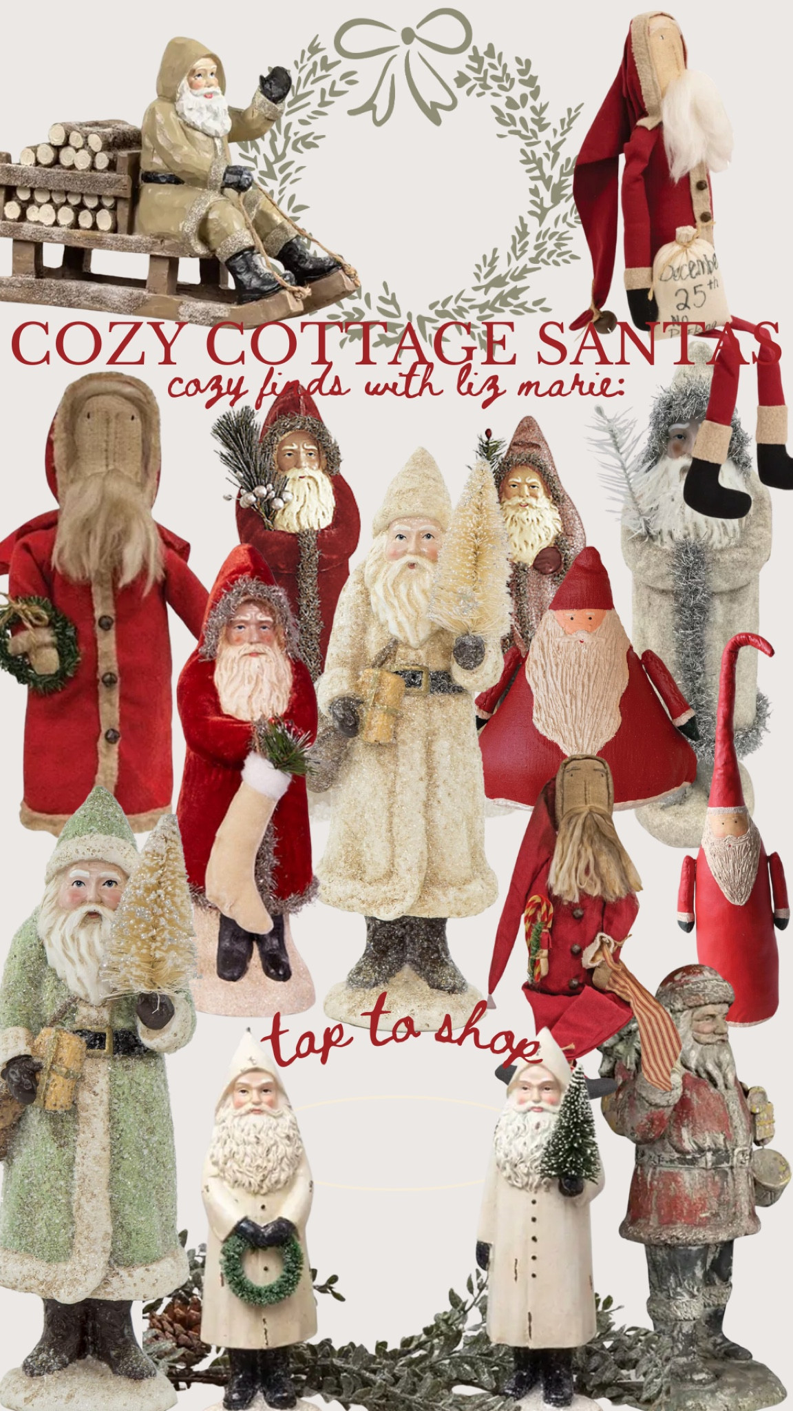 13" White Santa Decoration by … curated on LTK