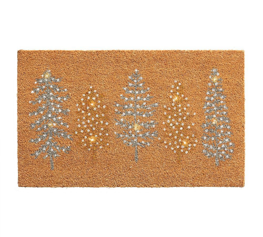 Metallic Trees Light Up Doormat curated on LTK