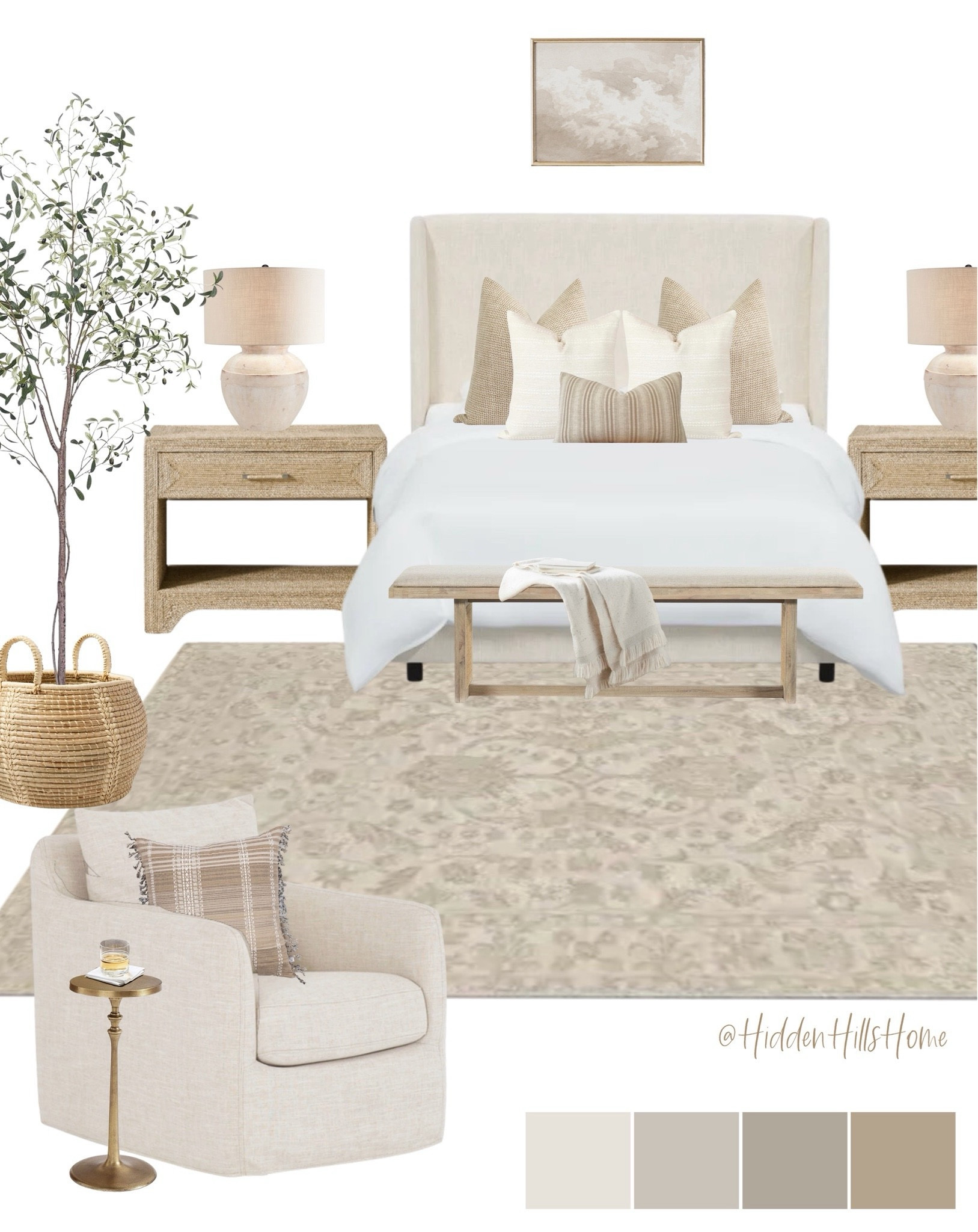 Tilly Upholstered Bed curated on LTK