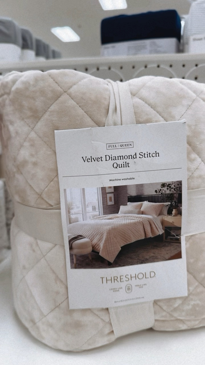 Channel Stitch Velvet Quilt - … curated on LTK
