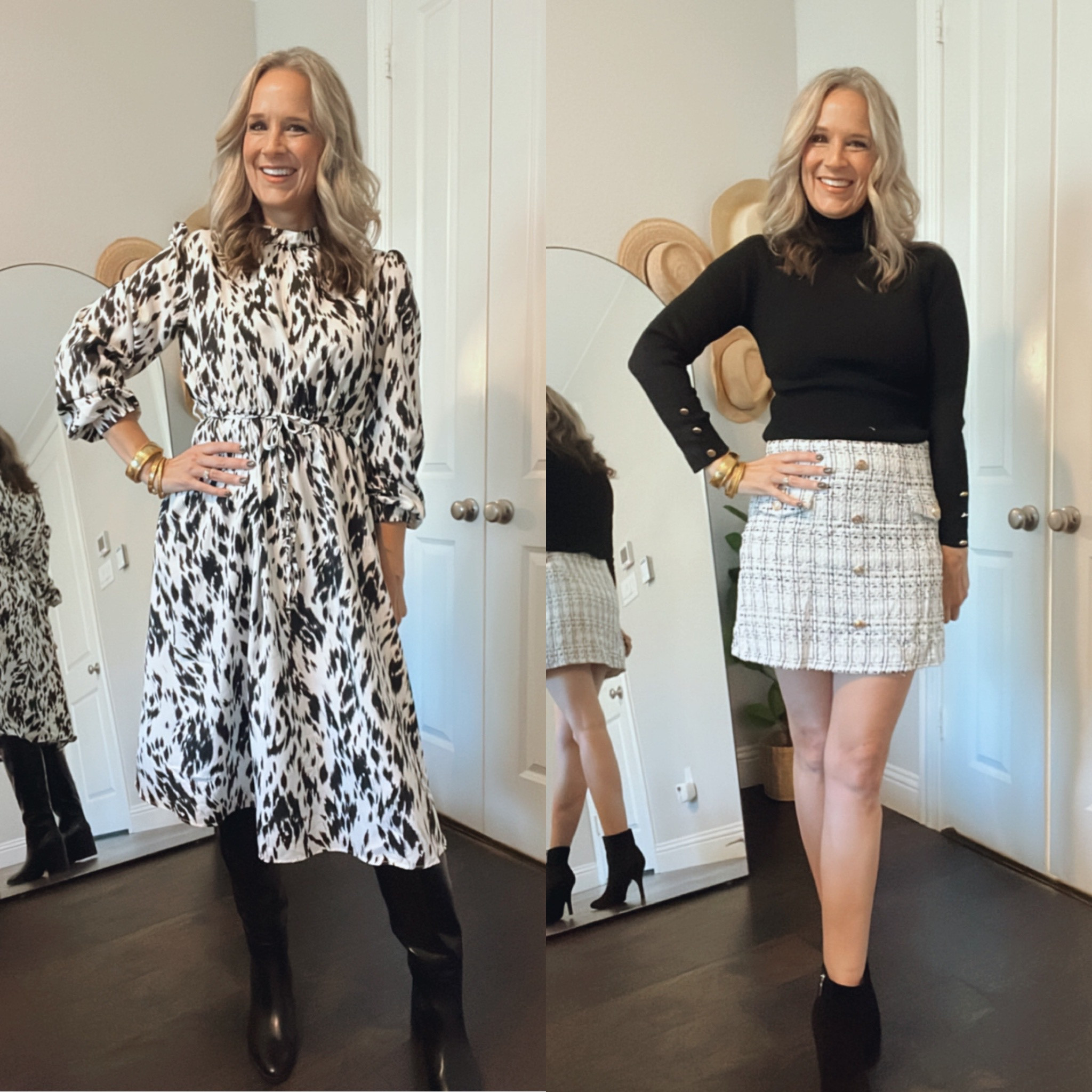 Abstract Print Mock Neck Midi … curated on LTK